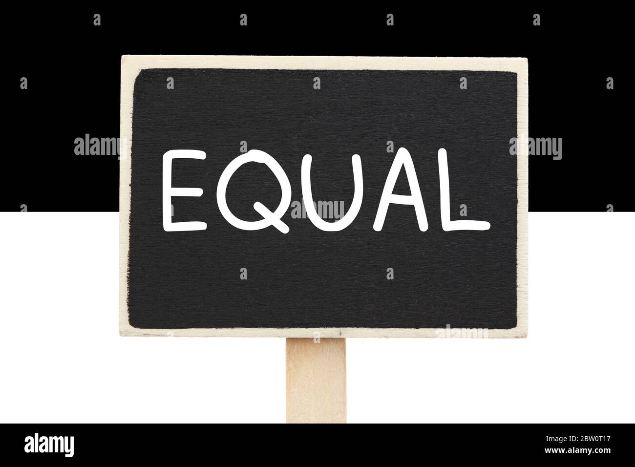 The Word Equality In Black And White