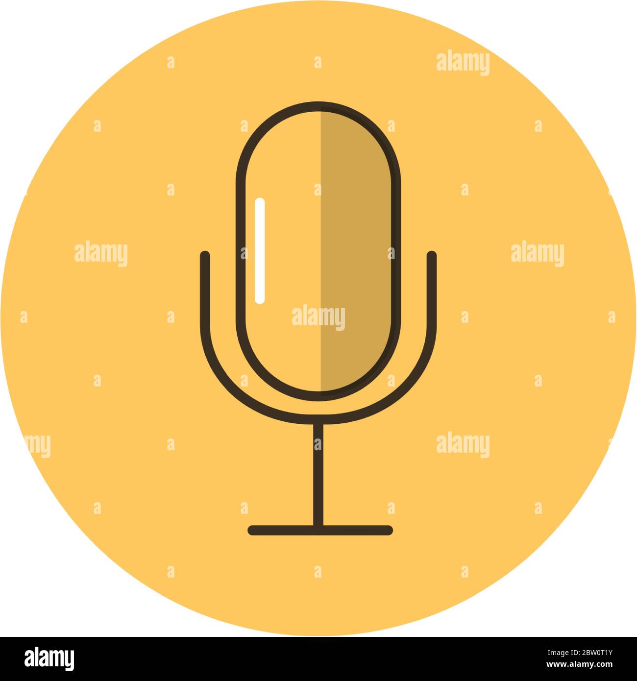 microphone sound block style icon Stock Vector Image & Art - Alamy