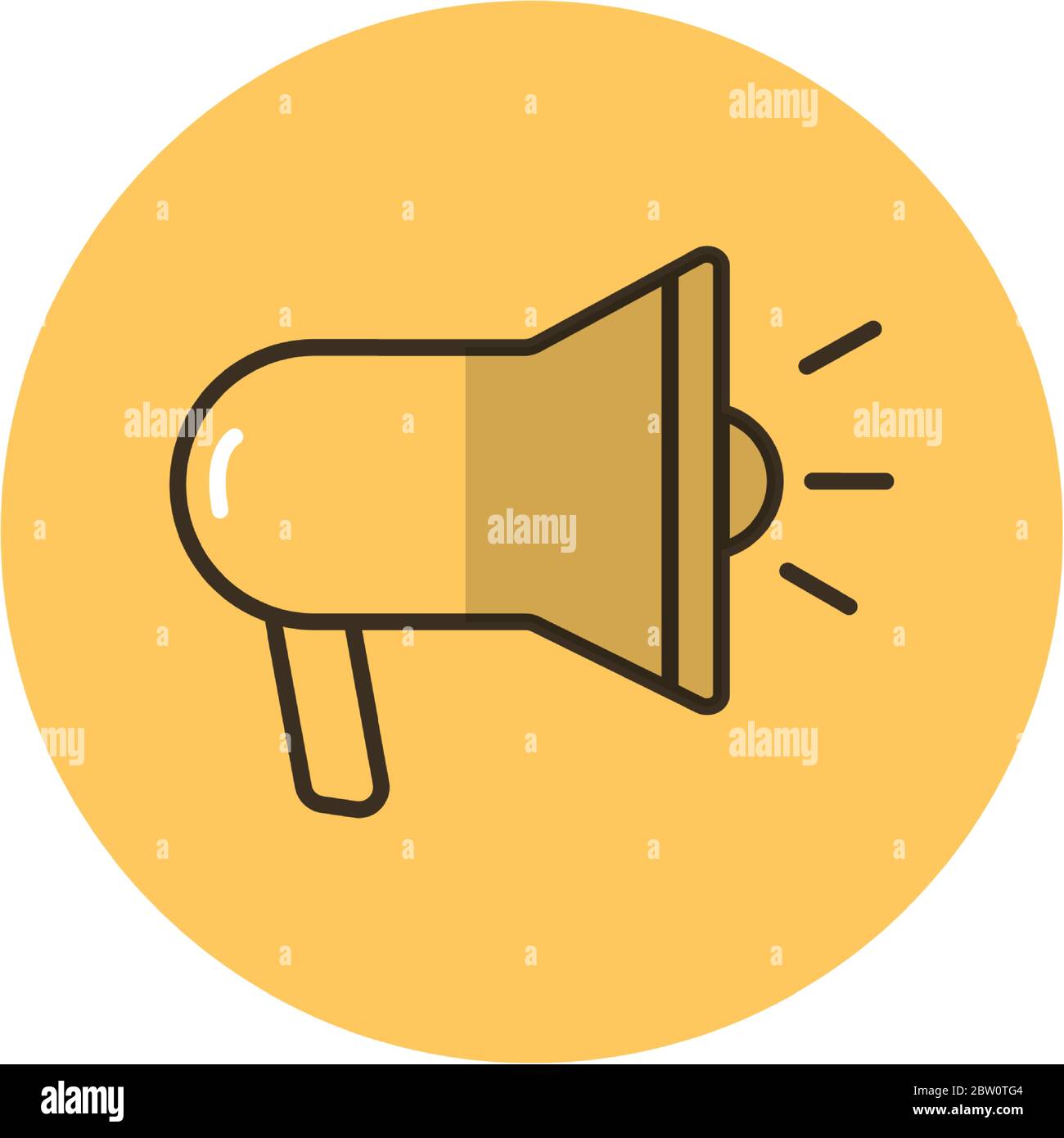 megaphone sound block style icon Stock Vector Image & Art - Alamy
