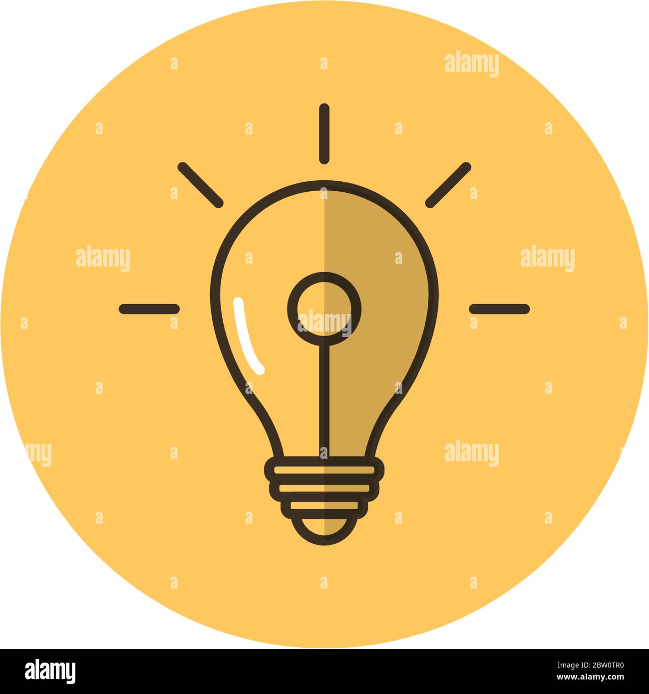 bulb light block style icon Stock Vector Image & Art - Alamy