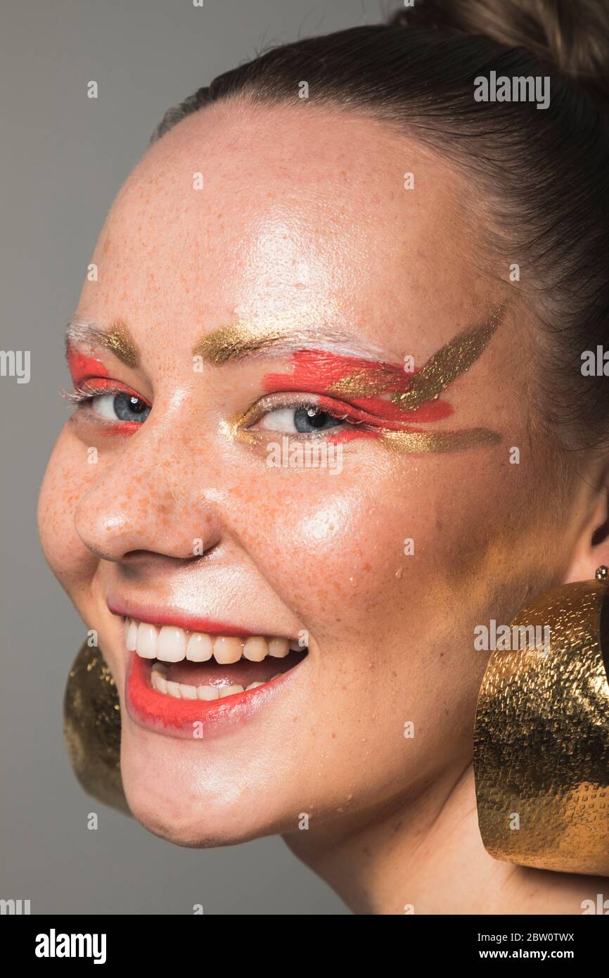 Cheek colours hi-res stock photography and images - Alamy