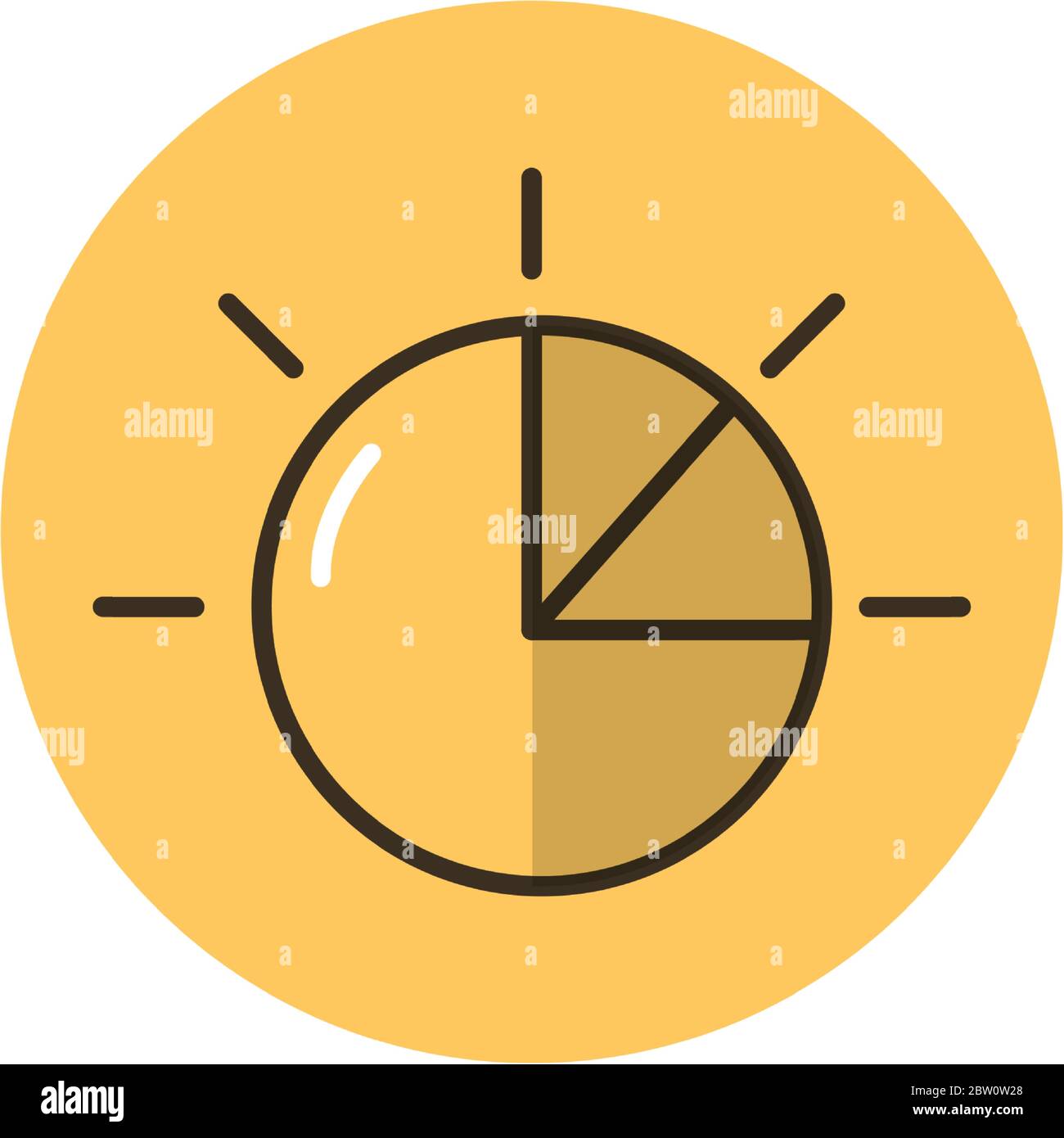 Block pie chart icon hi-res stock photography and images - Alamy