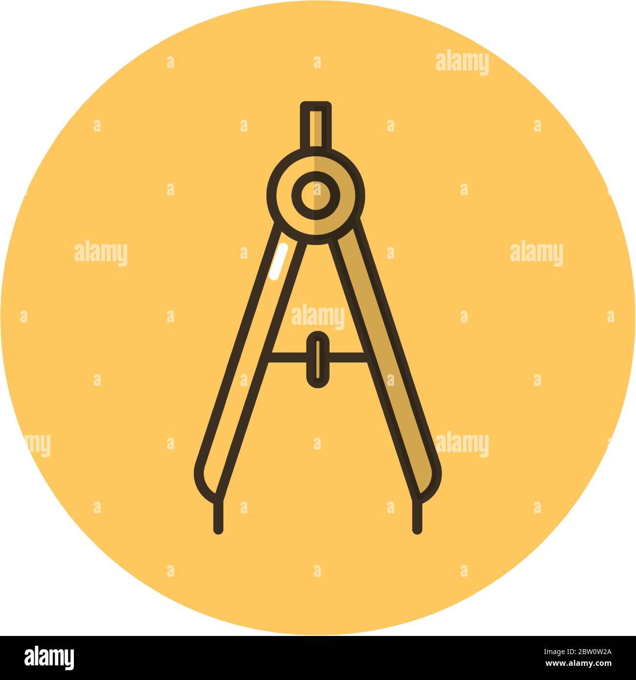 compass school supply block style icon Stock Vector Image & Art - Alamy