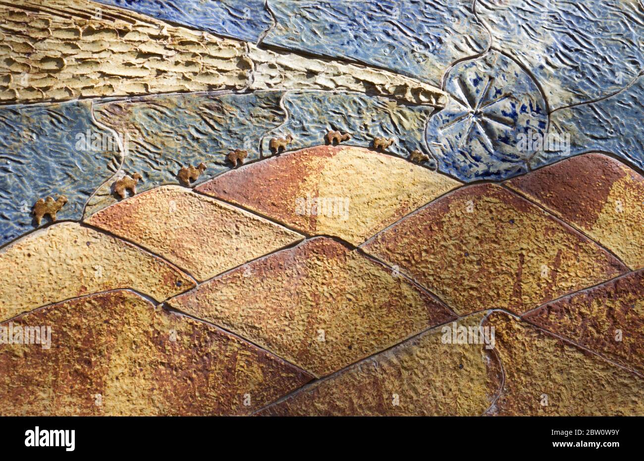 ceramic cribs, street works by ceramic artists in Castellamonte, Italy ...