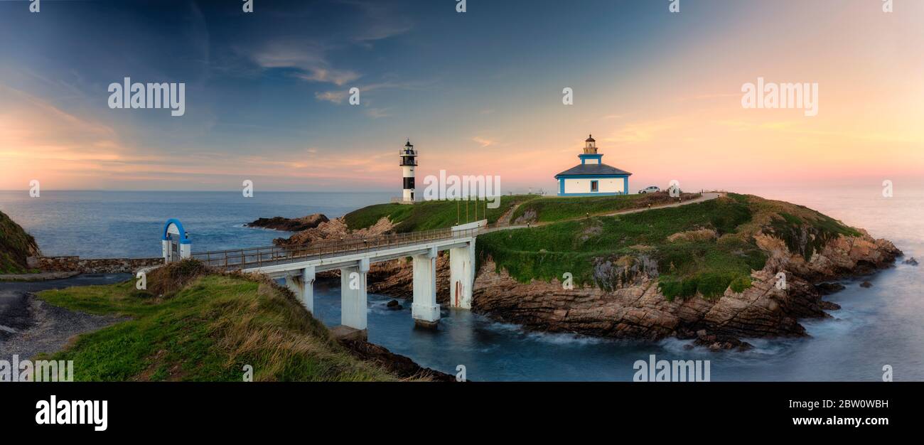 Lighthouse pancha galicia hi-res stock photography and images - Alamy