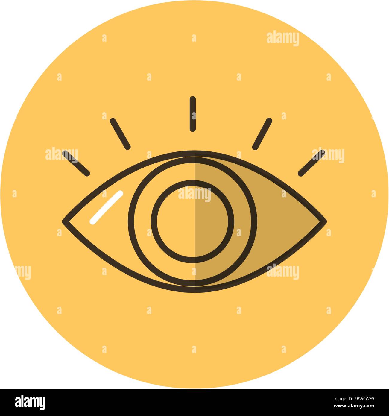 eye human organ block style icon Stock Vector Image & Art - Alamy