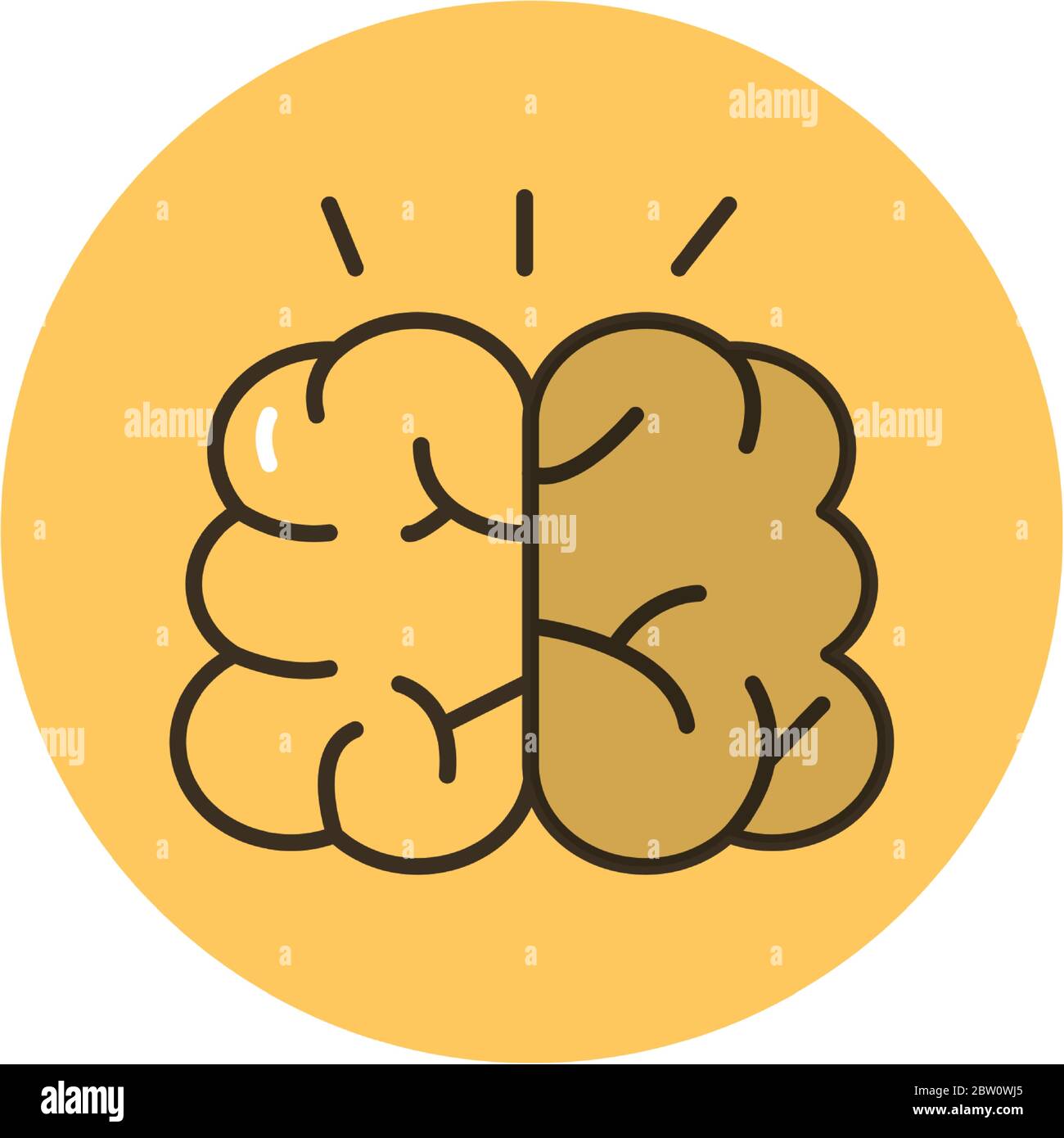 brain human block style icon Stock Vector Image & Art - Alamy