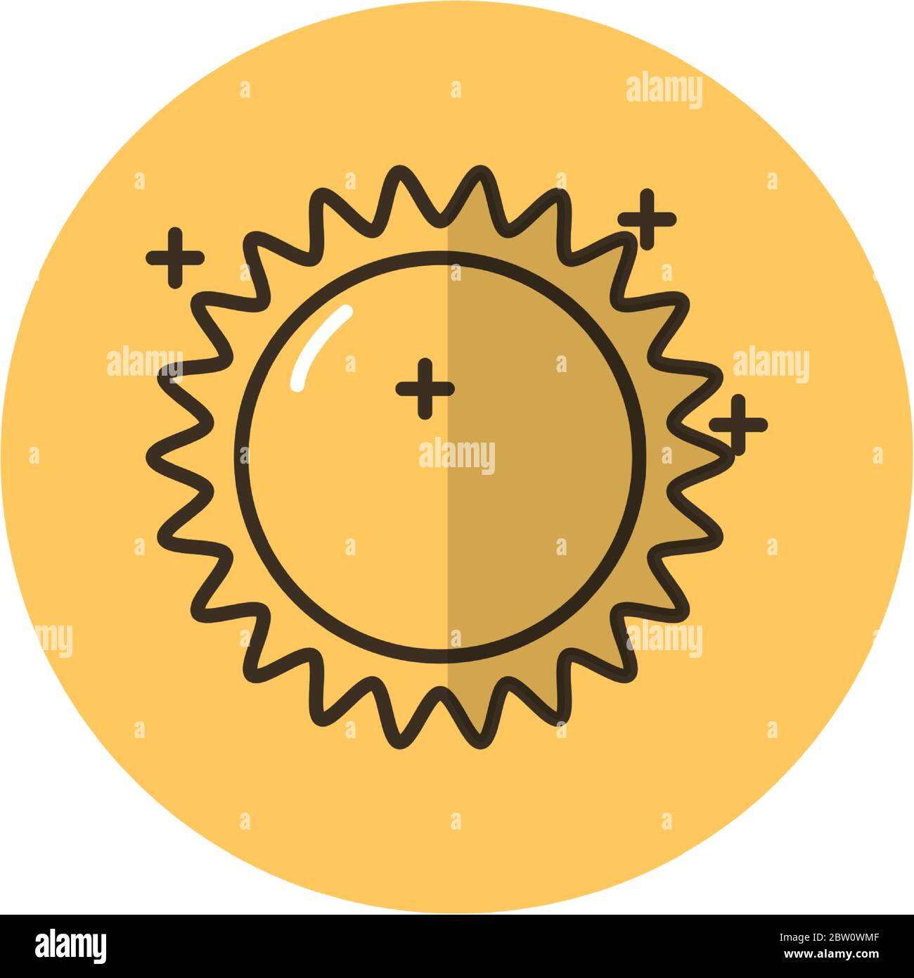 sun summer block style icon Stock Vector Image & Art - Alamy