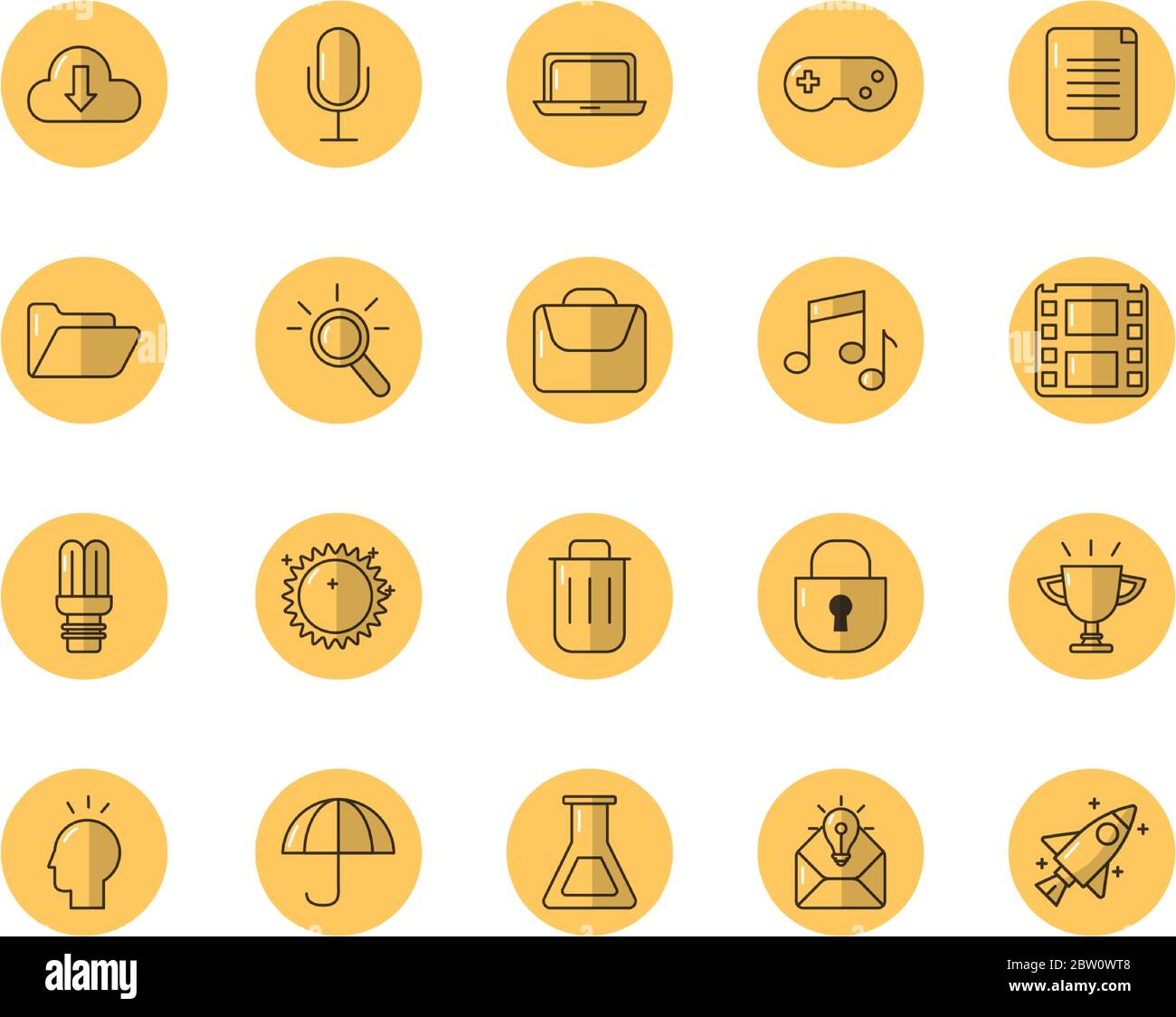 bundle of designer set icons Stock Vector Image & Art - Alamy