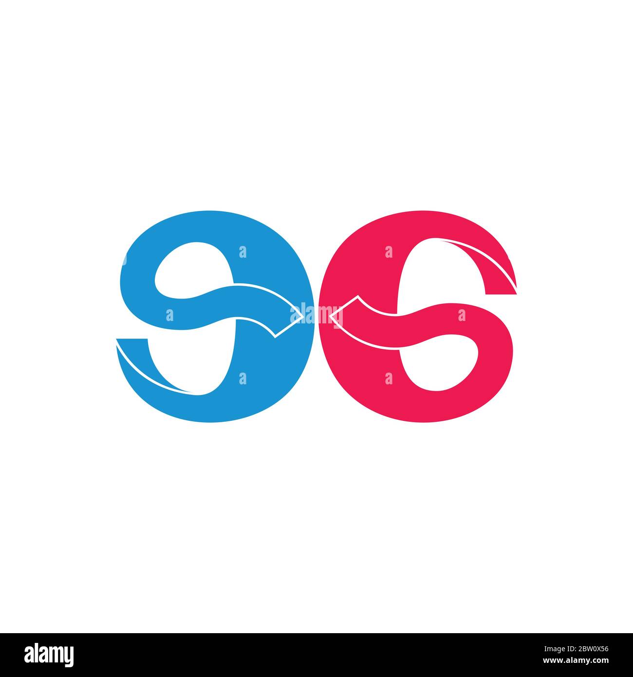 letter eg number 96 simple ribbon design vector Stock Vector Image ...