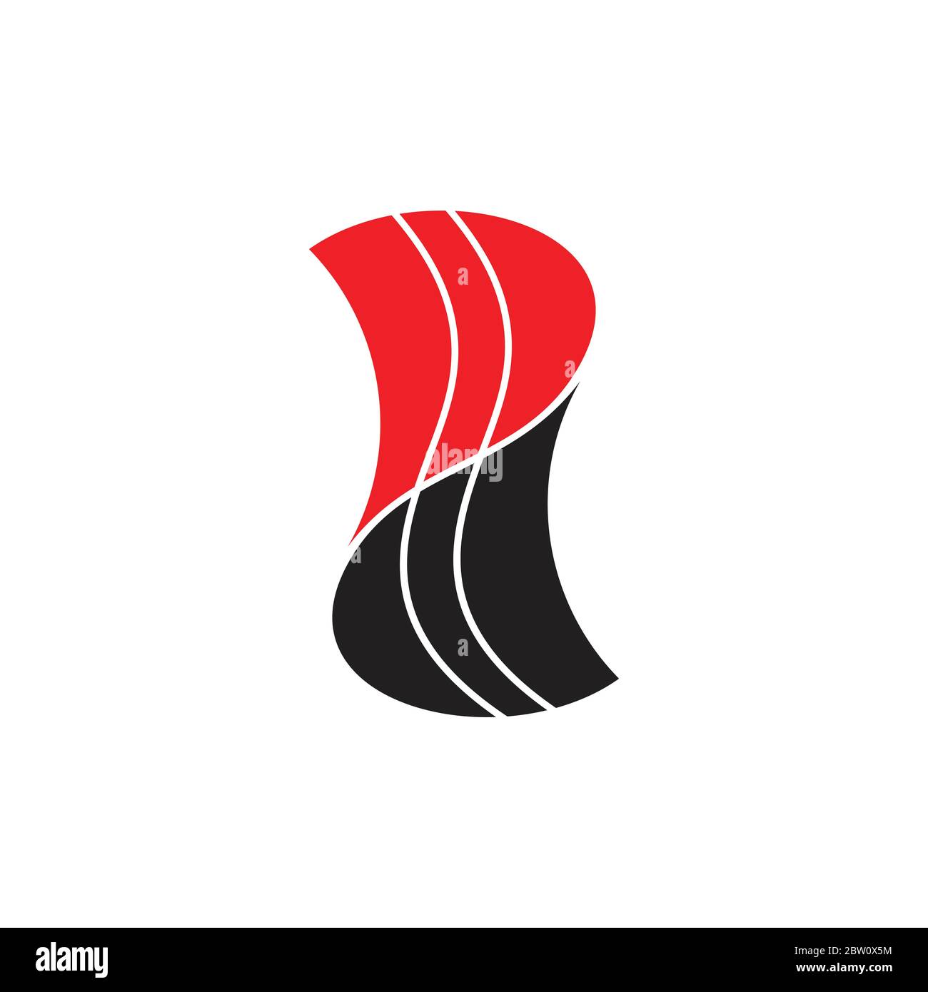 stripes curves abstract logo vector Stock Vector Image & Art - Alamy