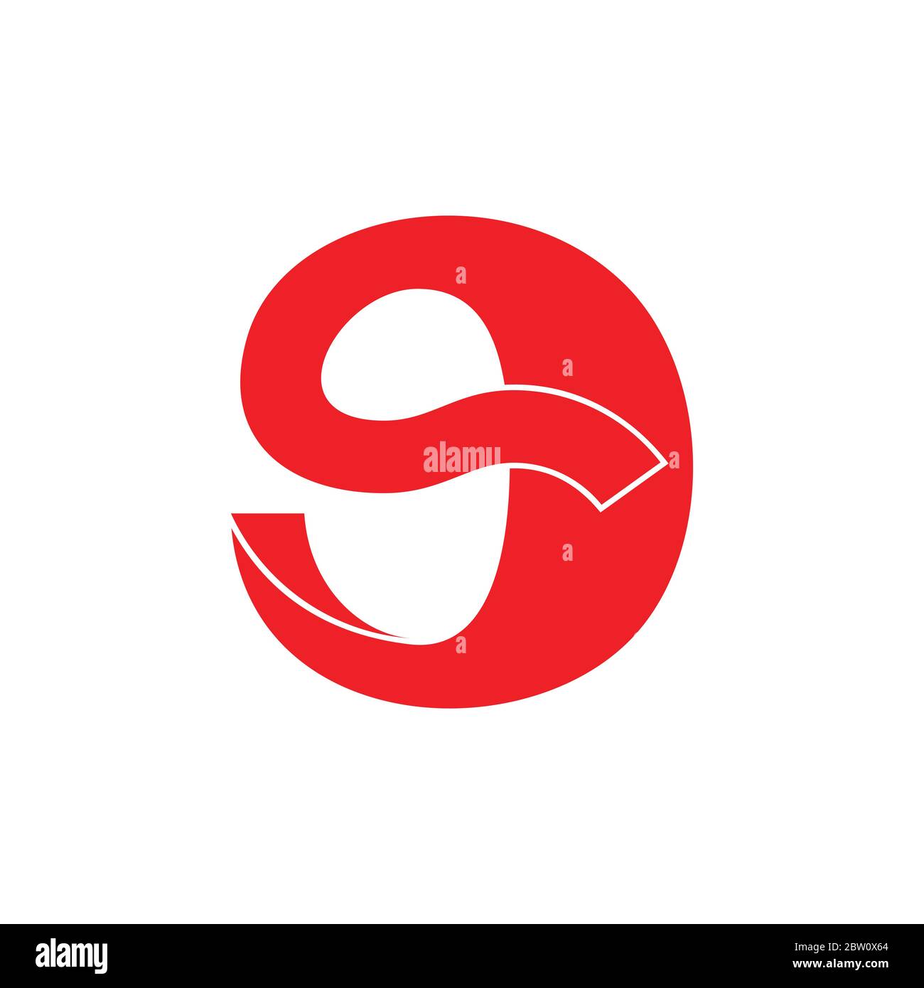 letter d ribbon shape logo vector Stock Vector Image & Art - Alamy