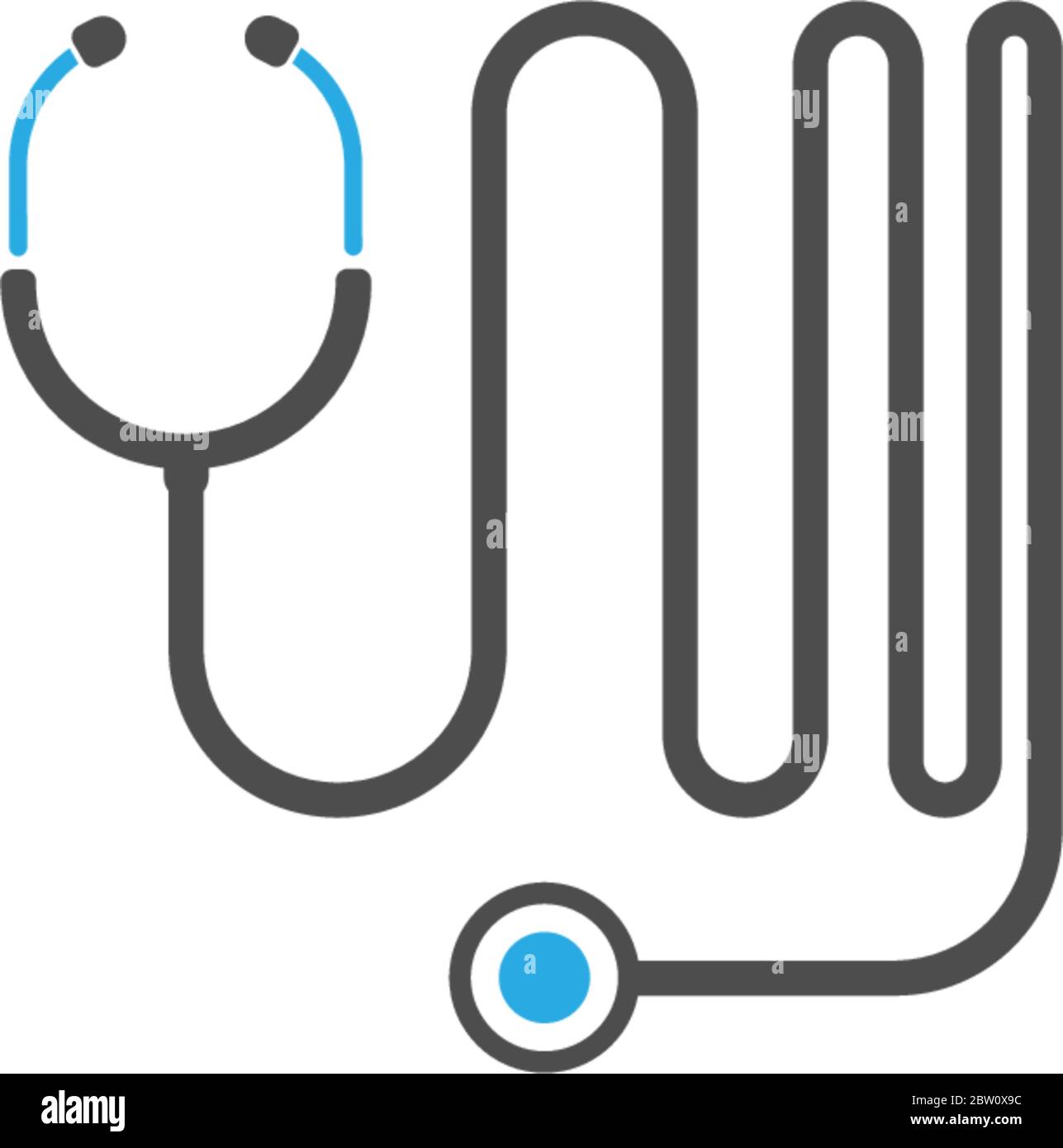 Stethoscope medical logo icon Illustration Stock Vector Image & Art - Alamy