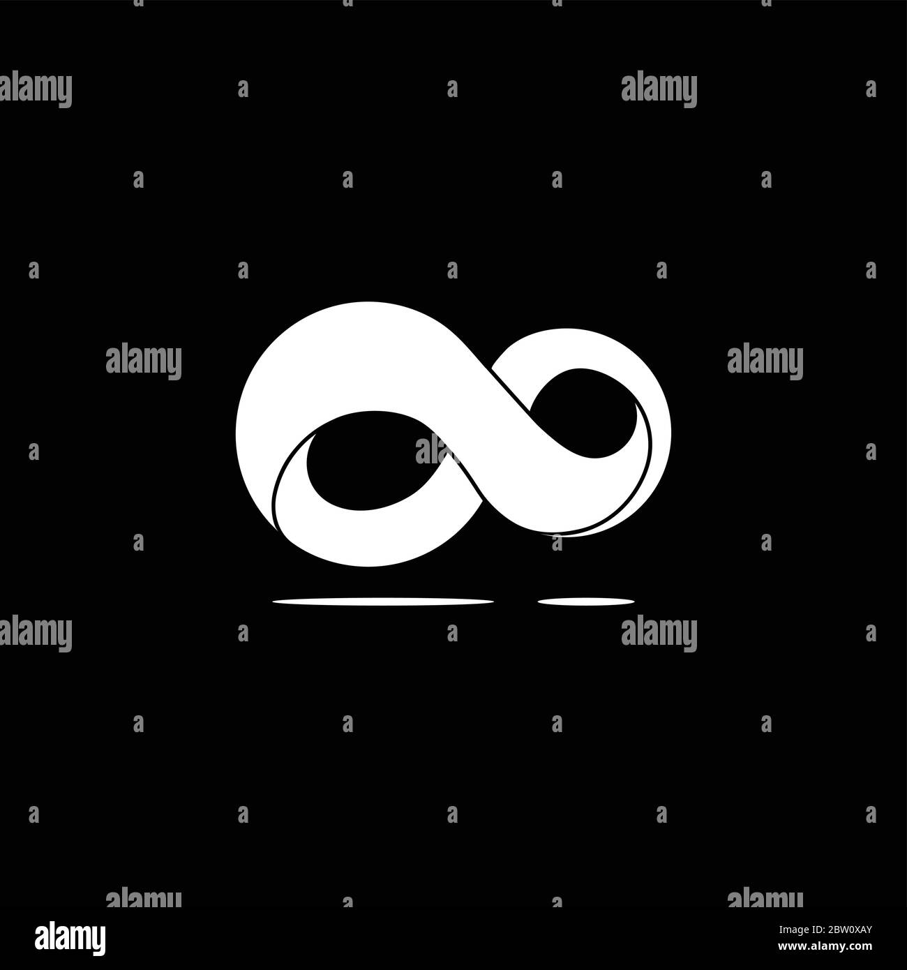 abstract 3d infinity ribbon logo vector Stock Vector Image & Art - Alamy