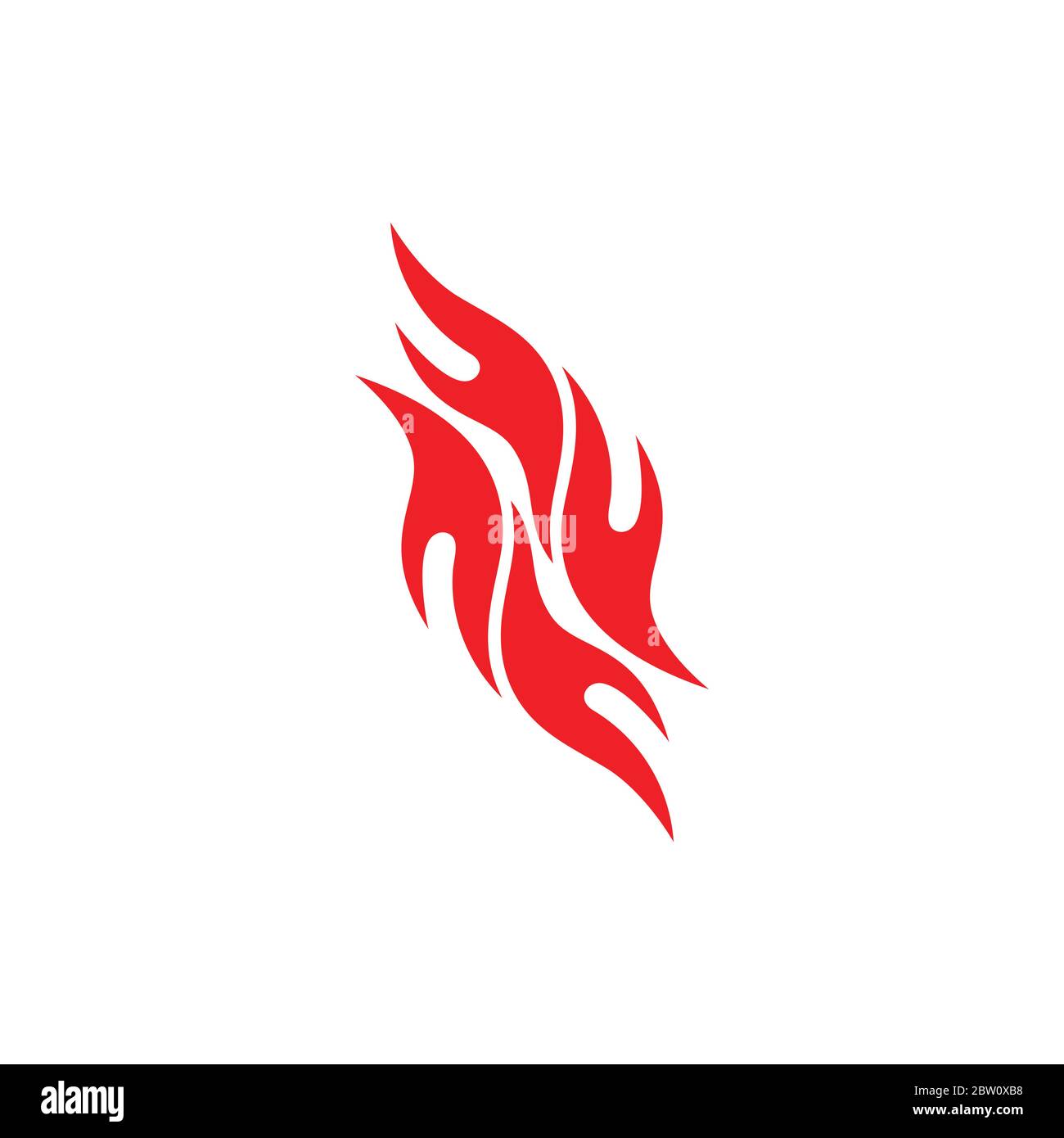 abstract flame red fire symbol vector Stock Vector Image & Art - Alamy