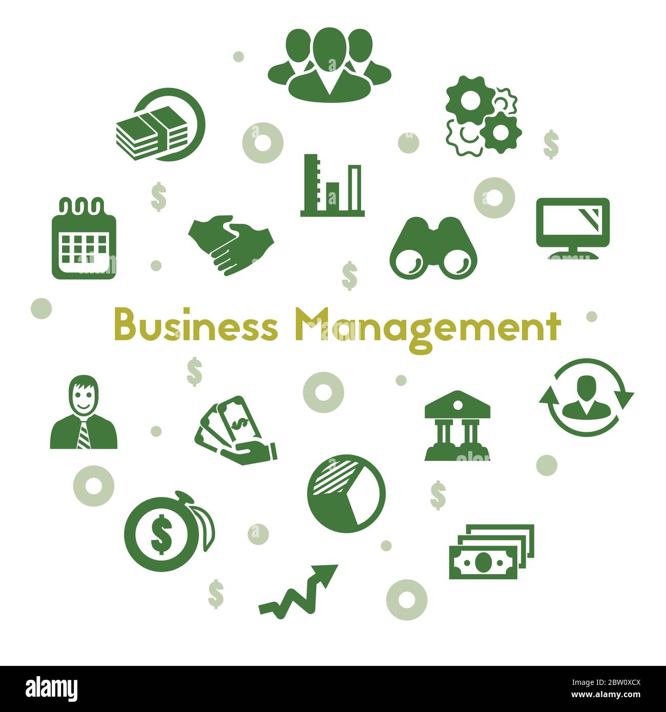 business management icons Stock Vector Image & Art - Alamy