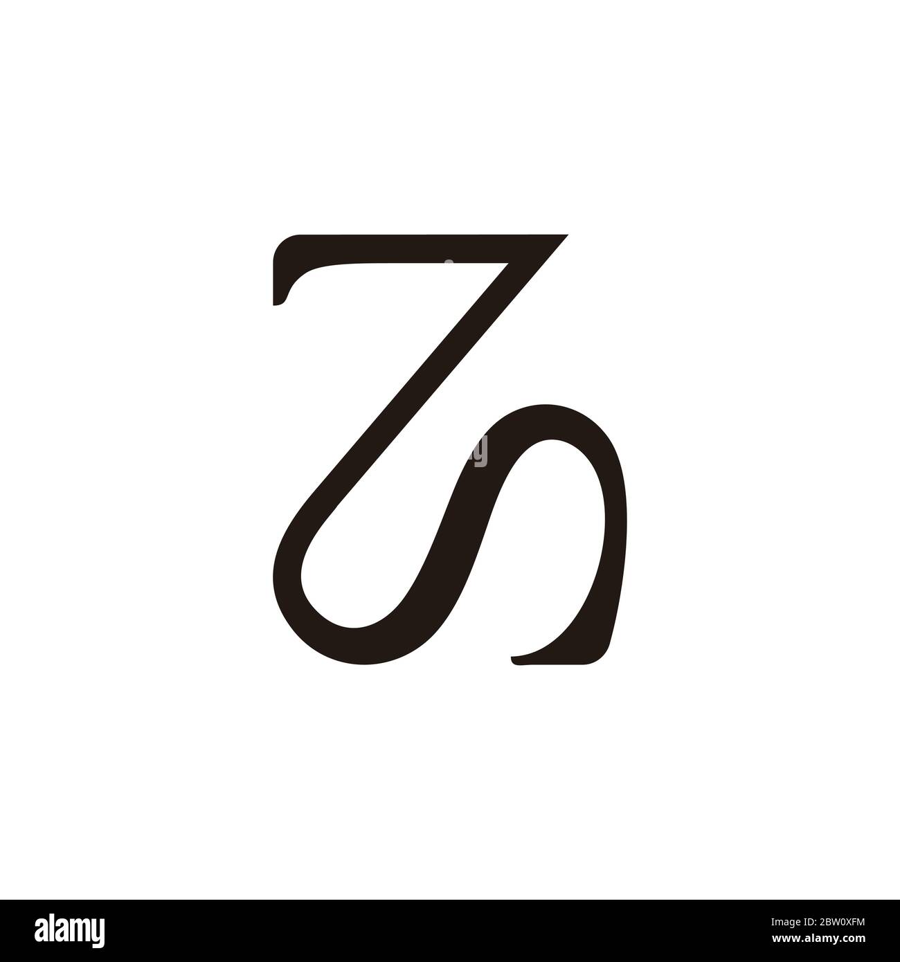 letter z simple curves design logo vector Stock Vector Image & Art - Alamy