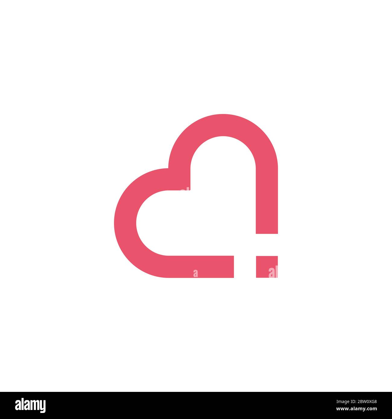 letter di linked geometric linear symbol logo vector Stock Vector Image ...