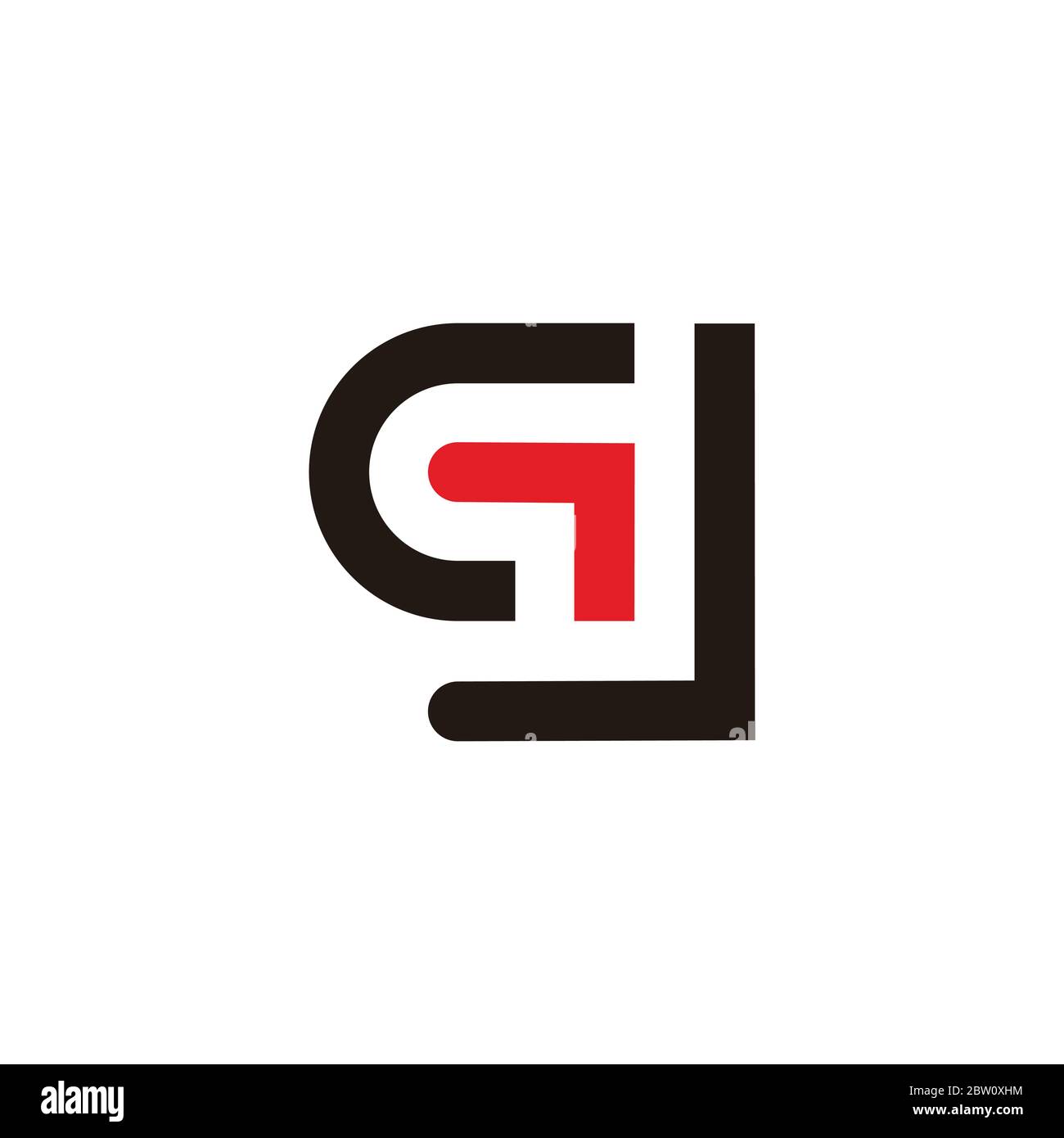 letter gl arrow up geometric line symbol logo vector Stock Vector Image ...