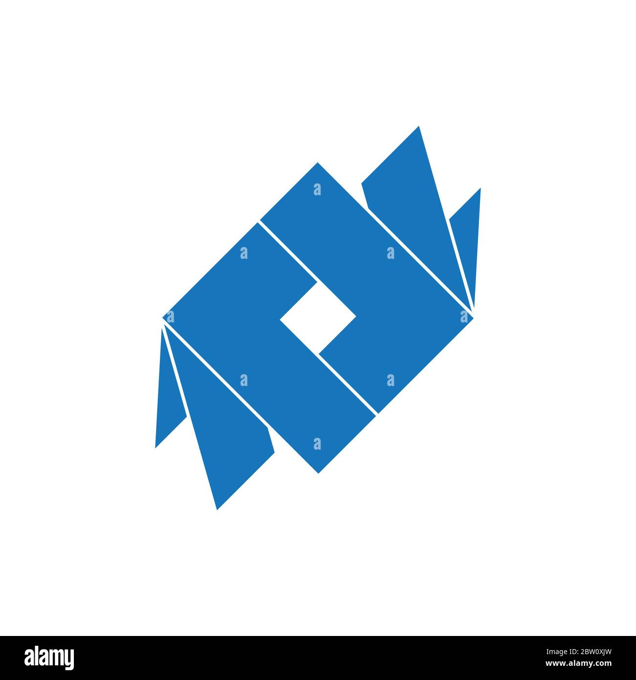 letter rl symbol simple geometric 3d logo vector Stock Vector Image ...