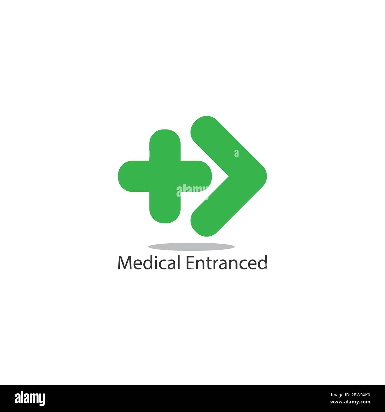 plus medical entrance arrow abstract vector Stock Vector Image & Art ...