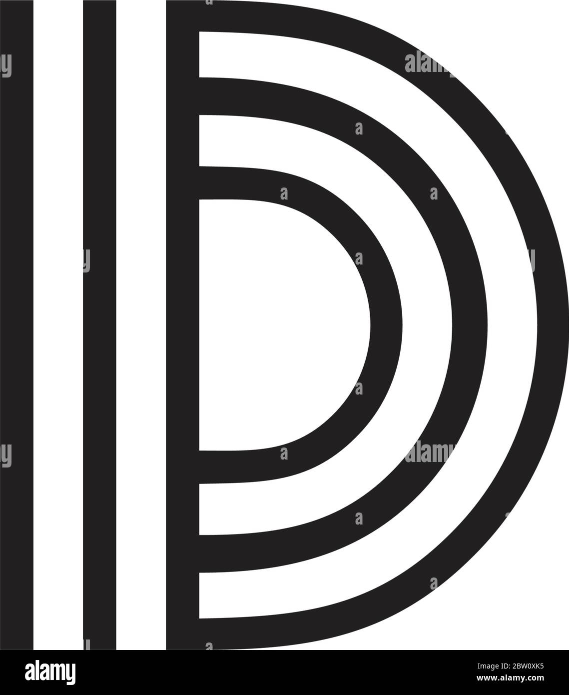 Logo capital letter d hi-res stock photography and images - Alamy