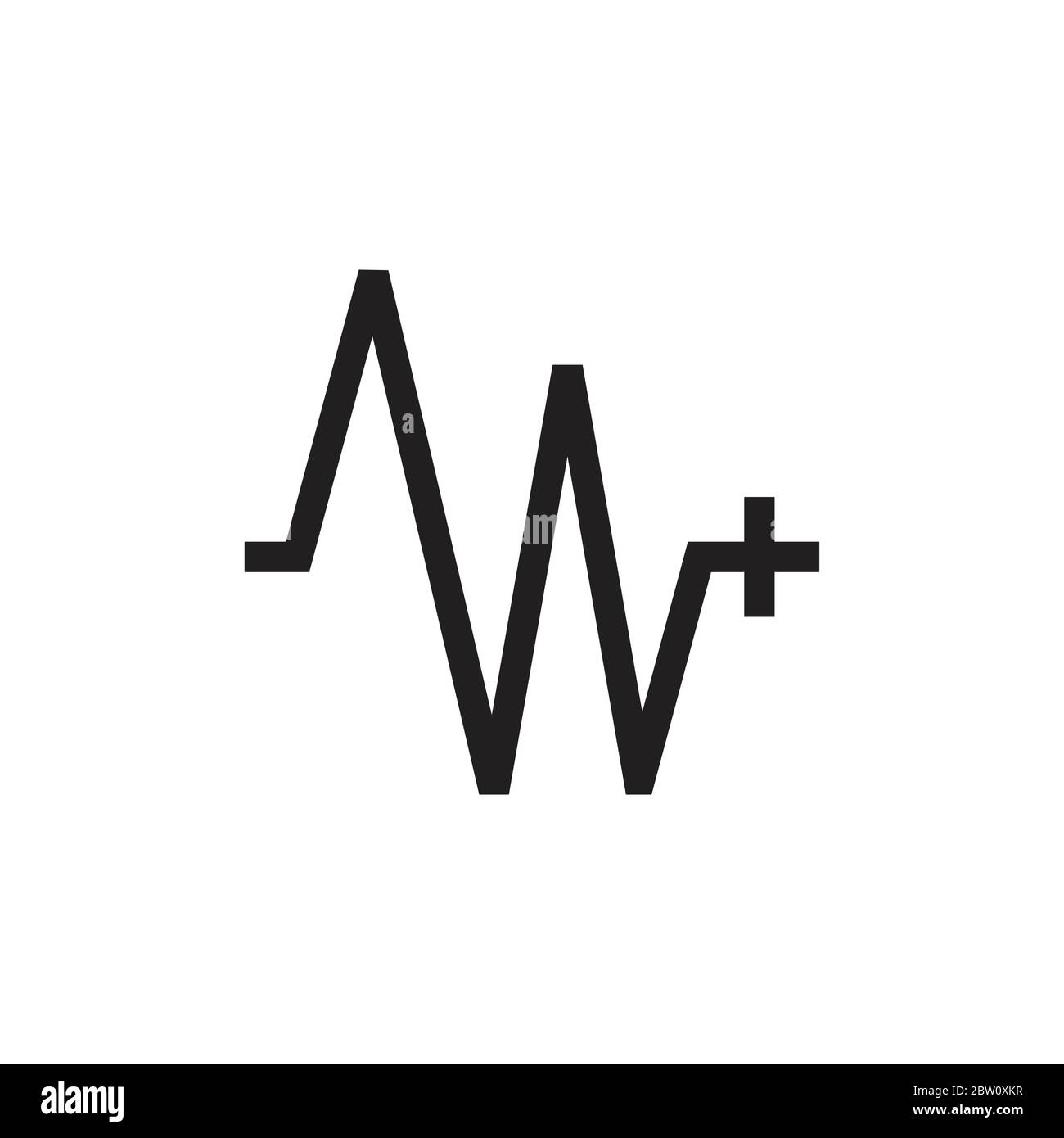 letter m plus geometric line logo vector Stock Vector Image & Art - Alamy