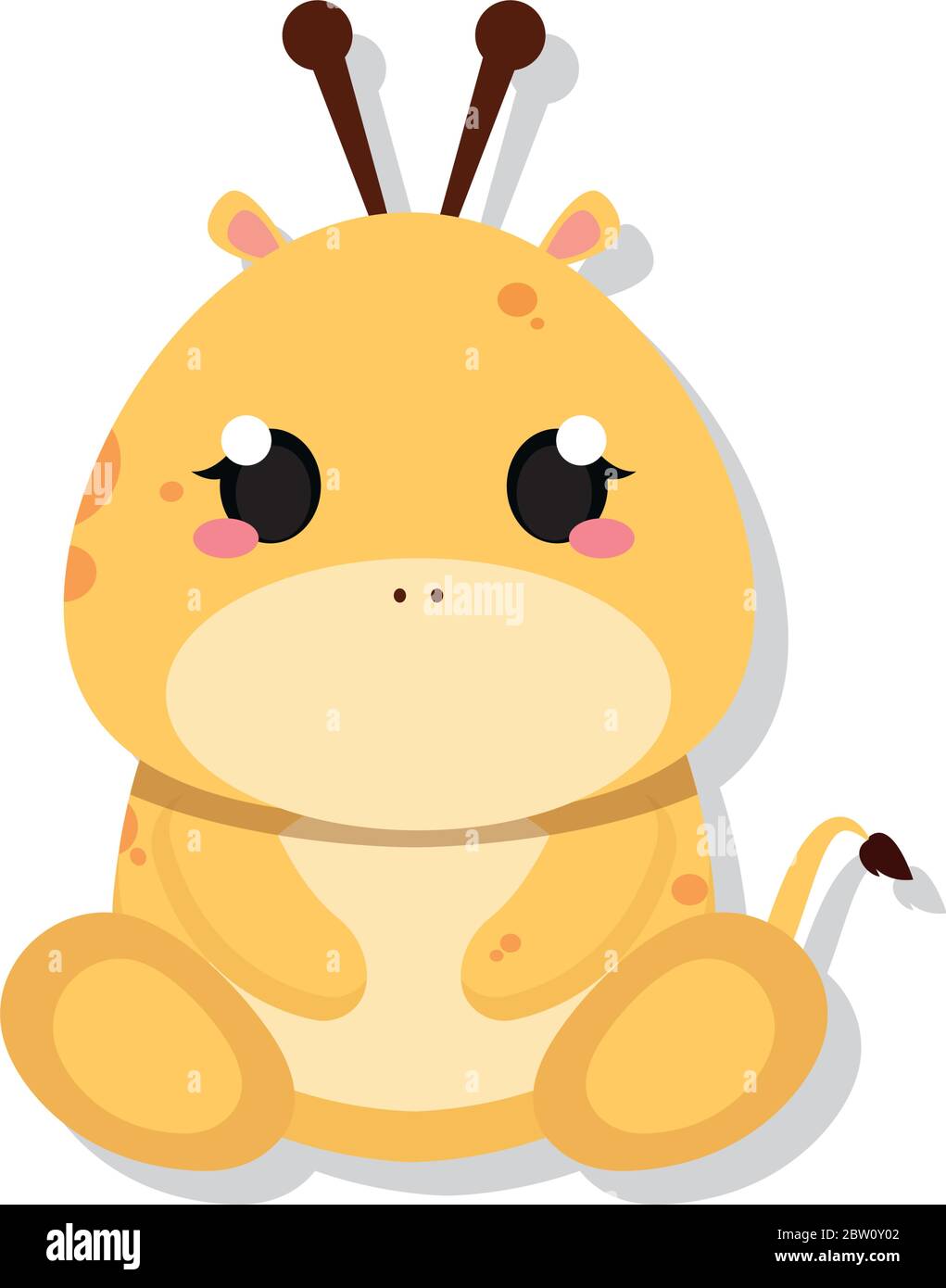 Isolated cute baby giraffe Stock Vector Image & Art - Alamy