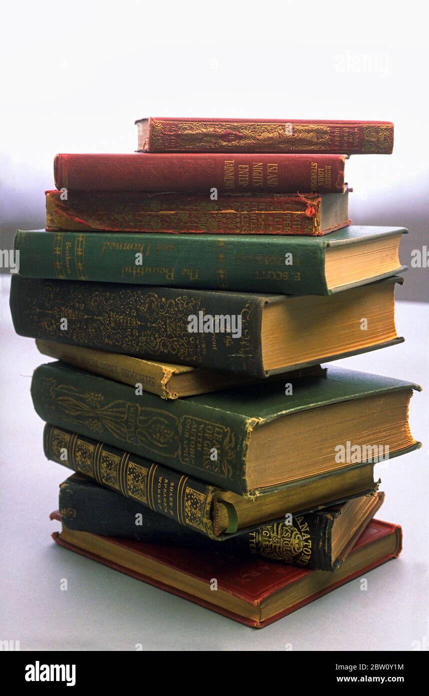 Stack of old books Stock Photo - Alamy
