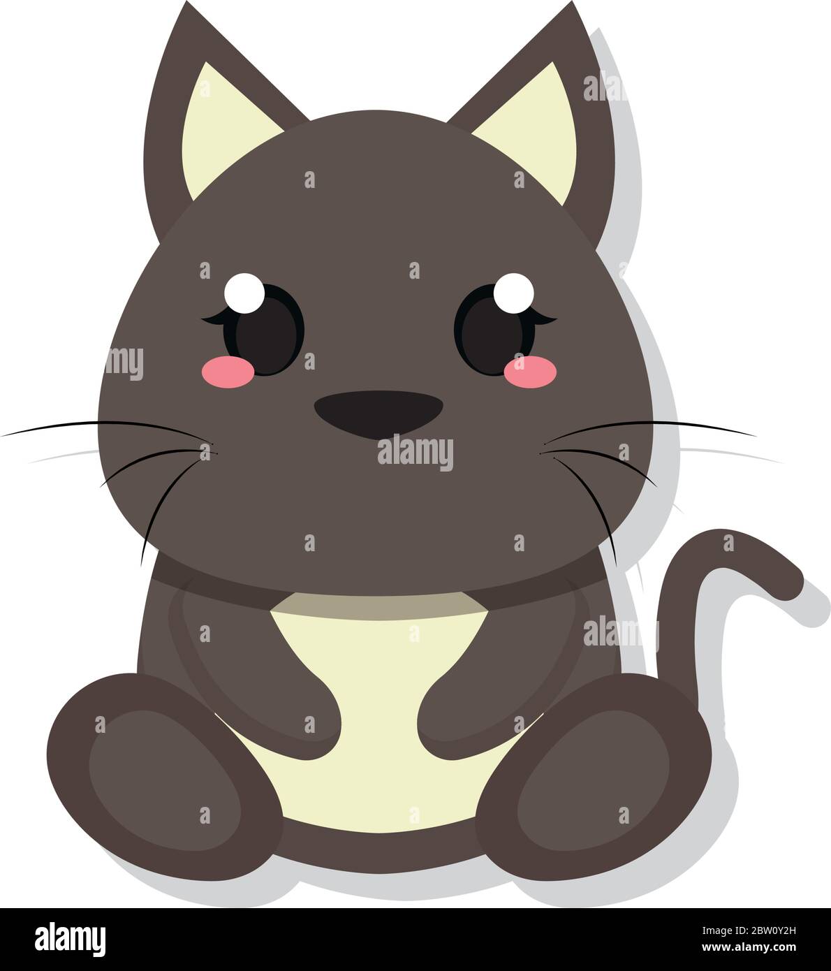 Isolated Cute Kitten Stock Vector Image And Art Alamy