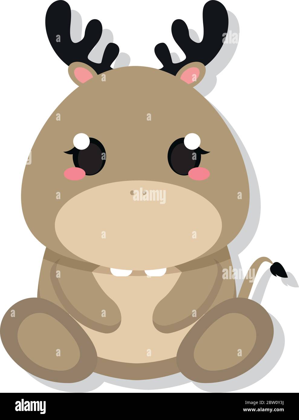 Isolated cute baby reindeer Stock Vector Image & Art - Alamy