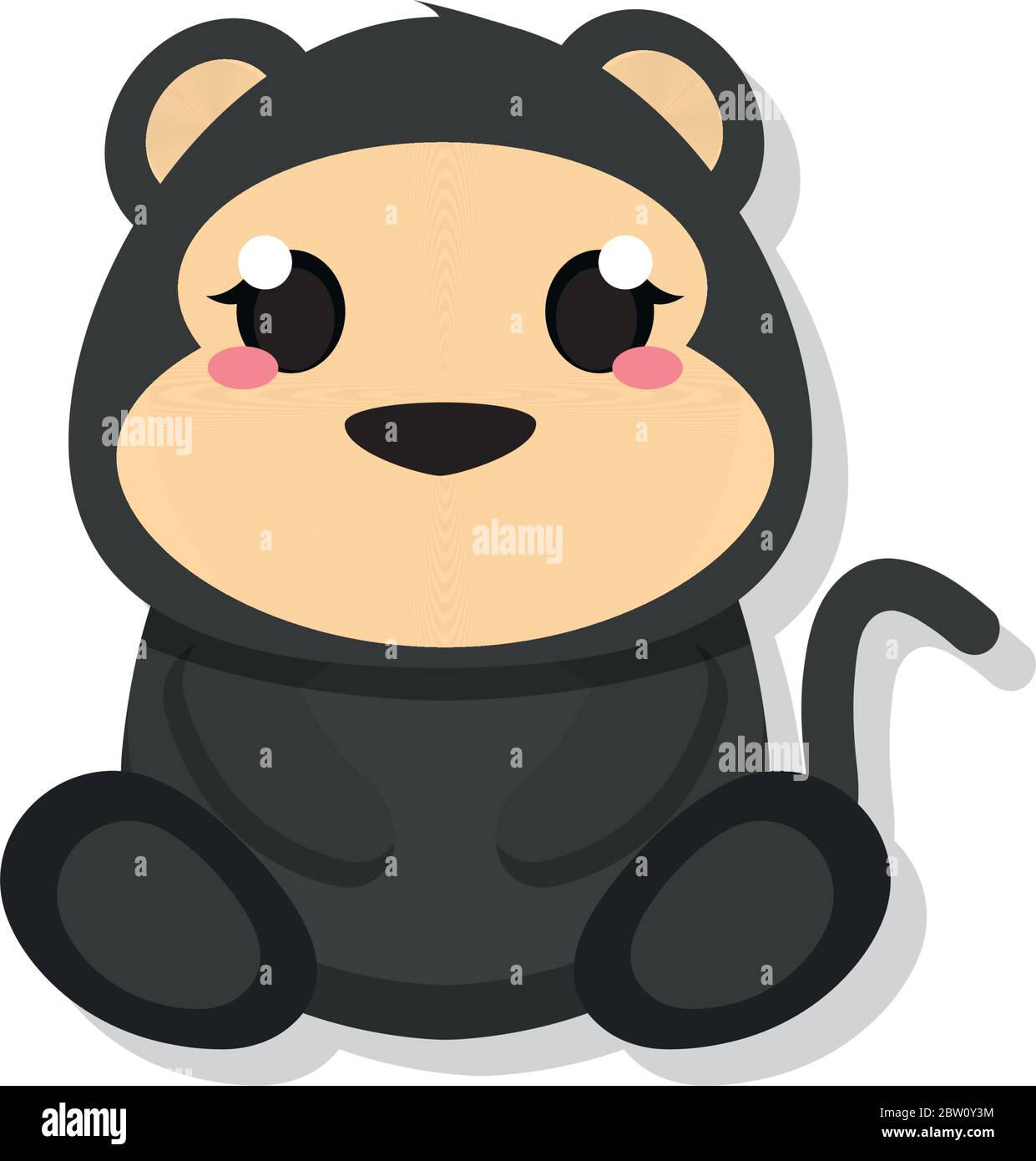 Primate baby portrait Cut Out Stock Images & Pictures - Alamy