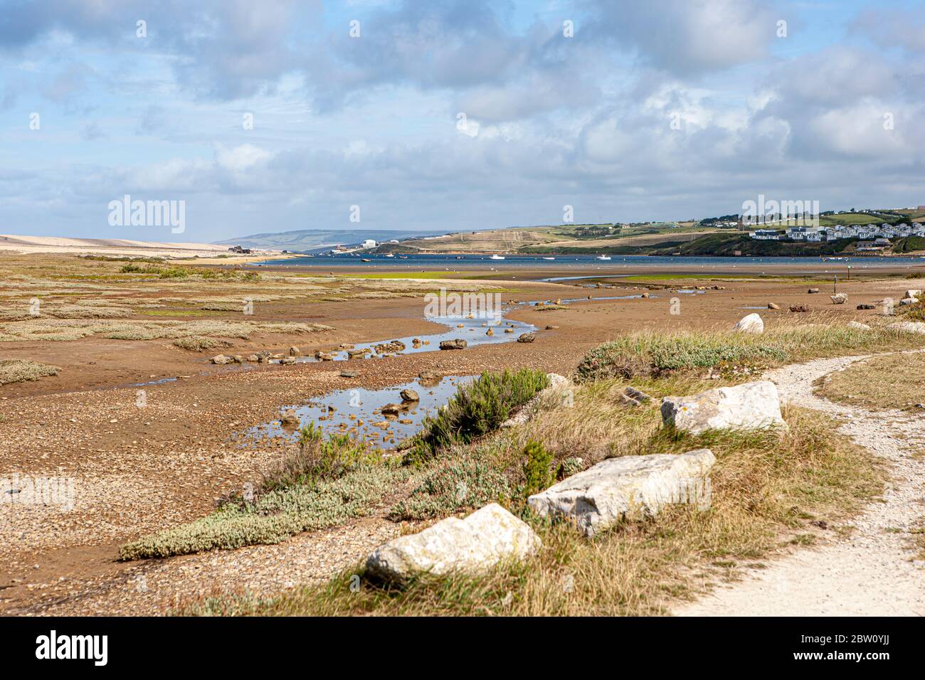 An early morning walk on a beautiful sunny day along the causeway ...