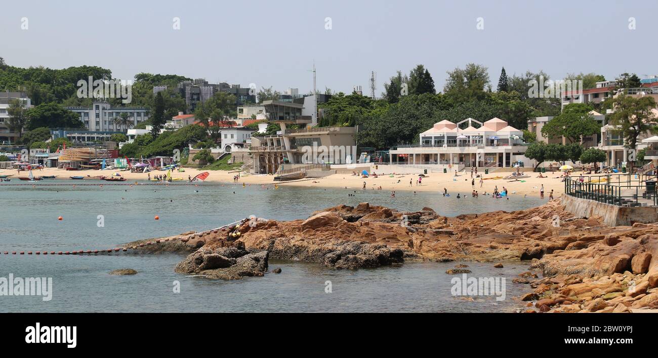 Stanley Beach on a sunny day. Hong Kong Stock Photo - Alamy