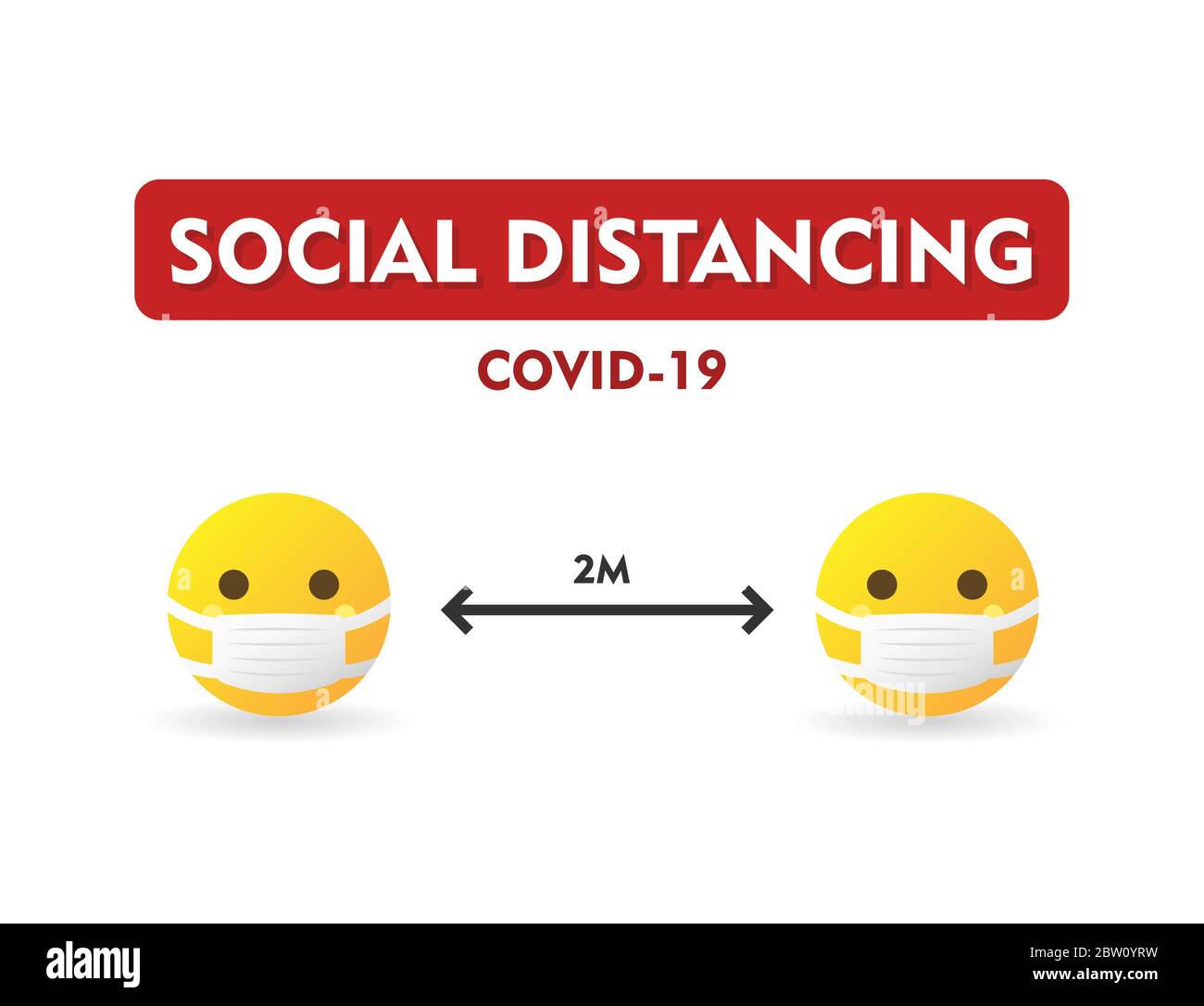 Social distancing COVID-19, keep distance at least 2 meters in public ...