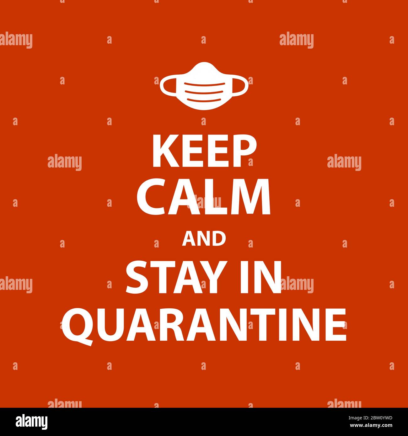 Keep calm and Stay in quarantine poster, how to avoid the virus ...