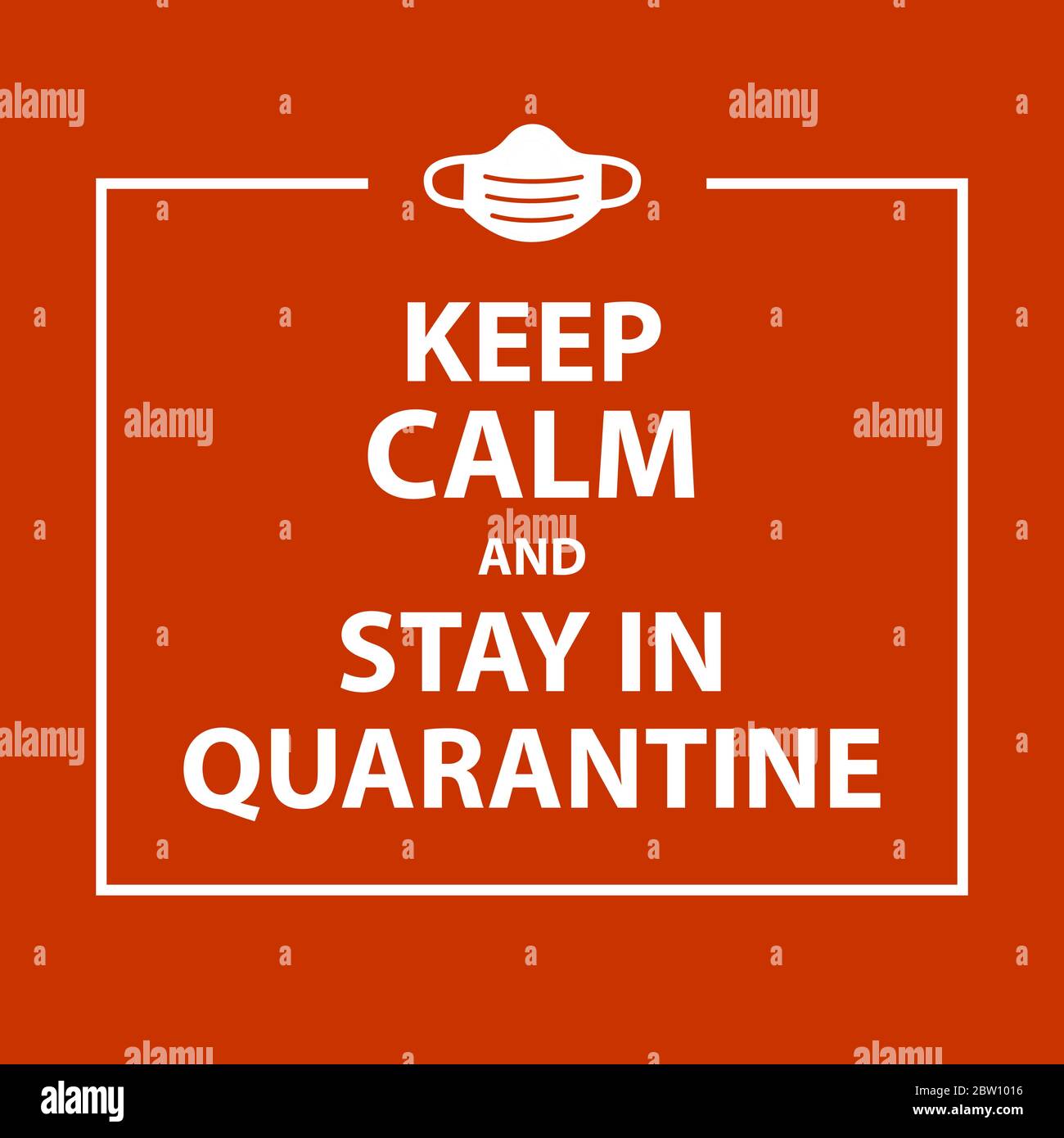 Keep calm and Stay in quarantine poster, how to avoid the virus ...