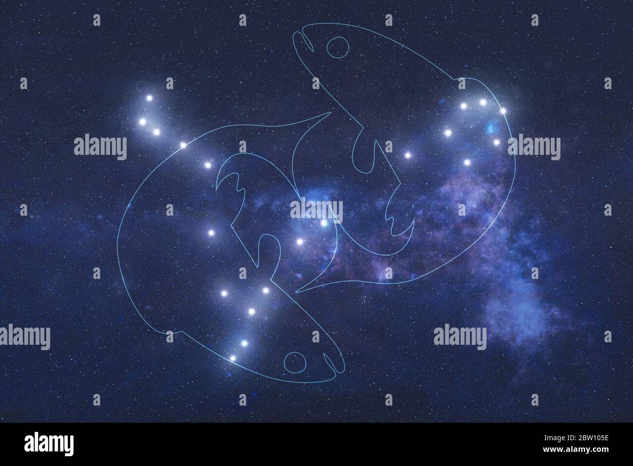 Pisces constellation hi-res stock photography and images - Alamy