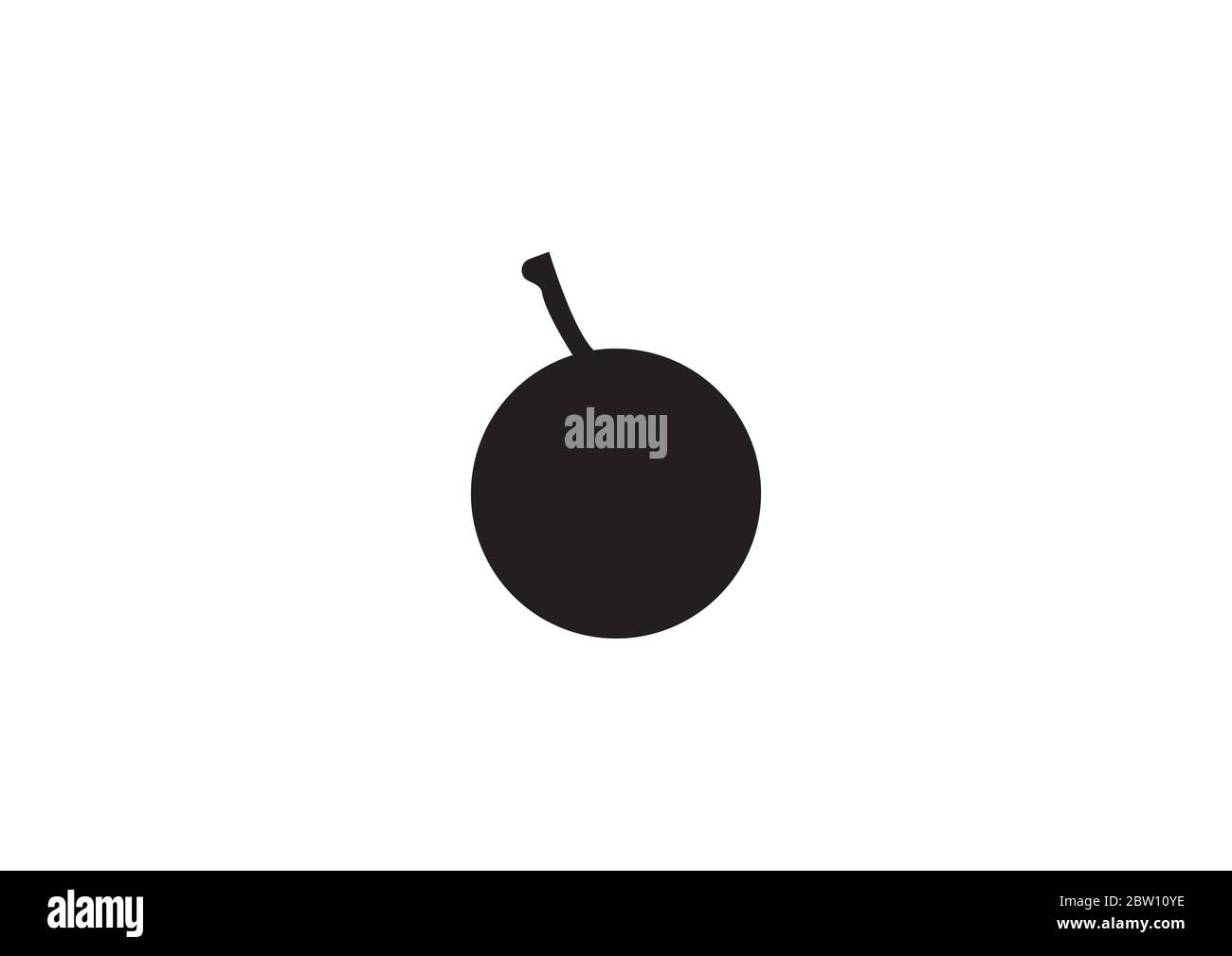 icon vector silhouette single grape Stock Vector Image & Art - Alamy