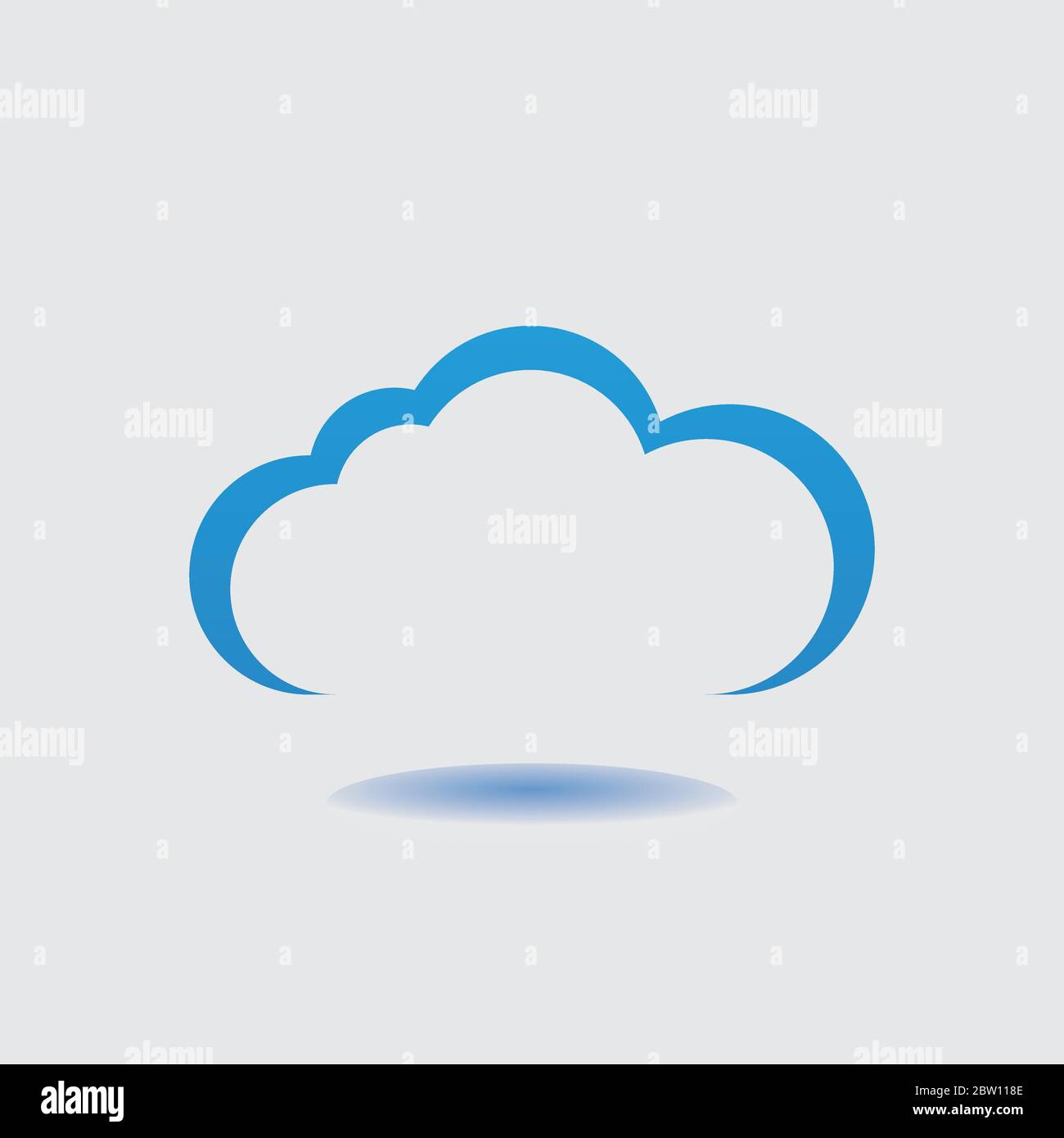 Cloud logo vector image Stock Vector Image & Art - Alamy