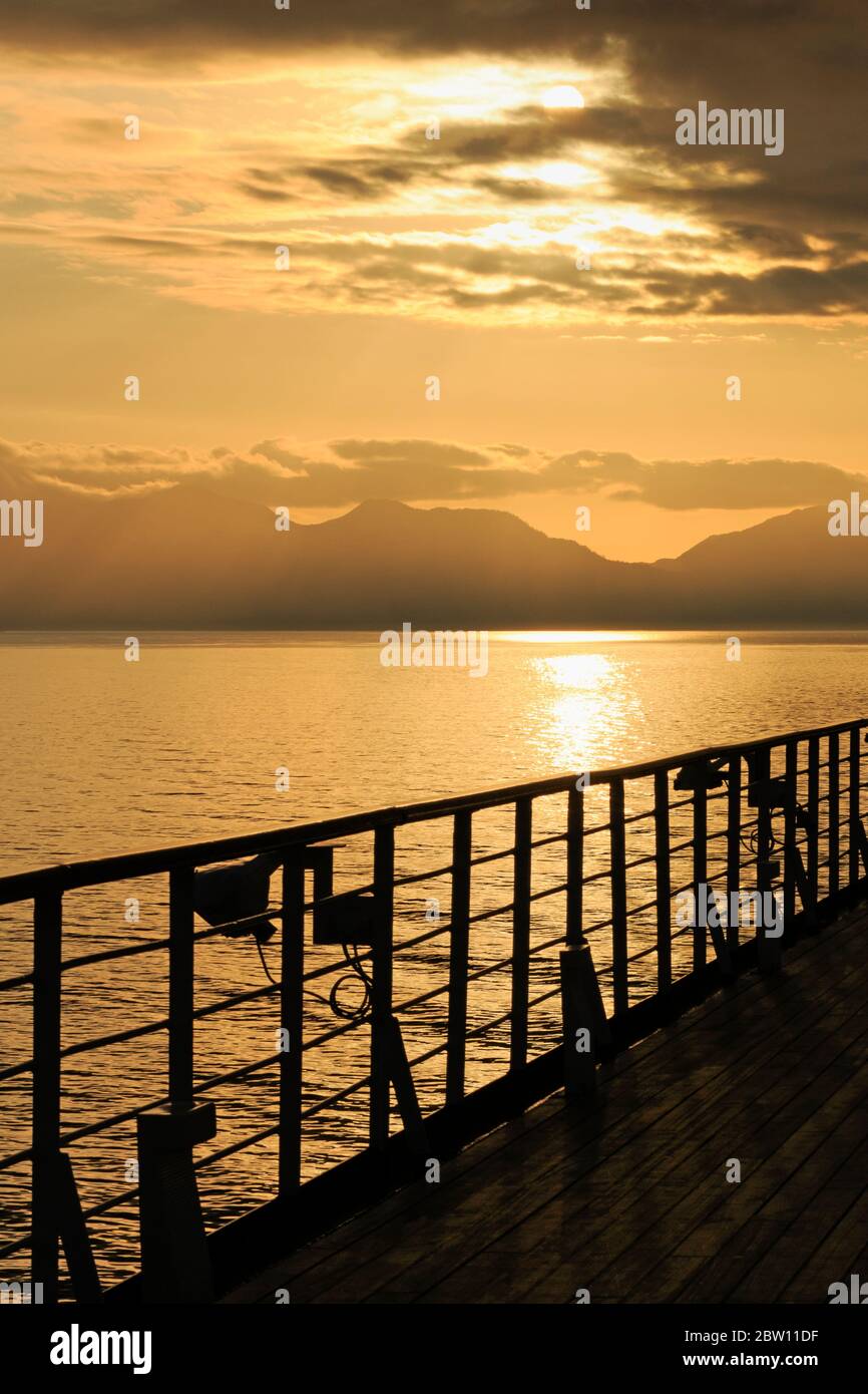 Sunset, Frederick Sound, Southeast Alaska, USA Stock Photo - Alamy