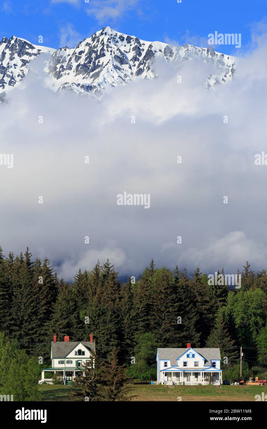 Fort Seward, Haines, Lynn Canal, Alaska, USA Stock Photo - Alamy