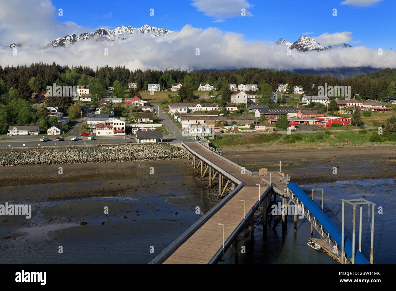 Port Chilkoot Dock, Haines, Lynn Canal, Alaska, USA Stock Photo - Alamy