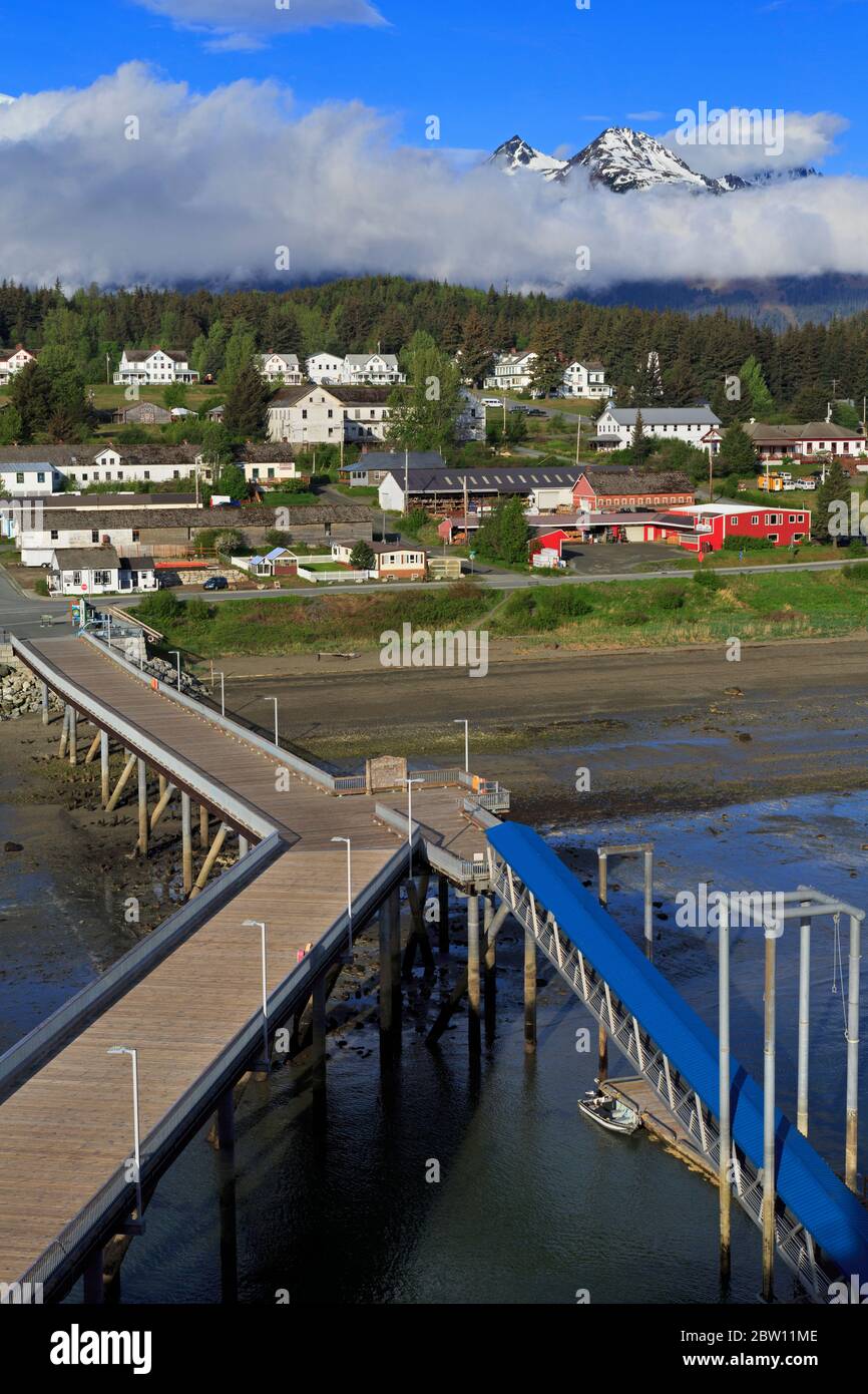 Port Chilkoot Dock, Haines, Lynn Canal, Alaska, USA Stock Photo - Alamy
