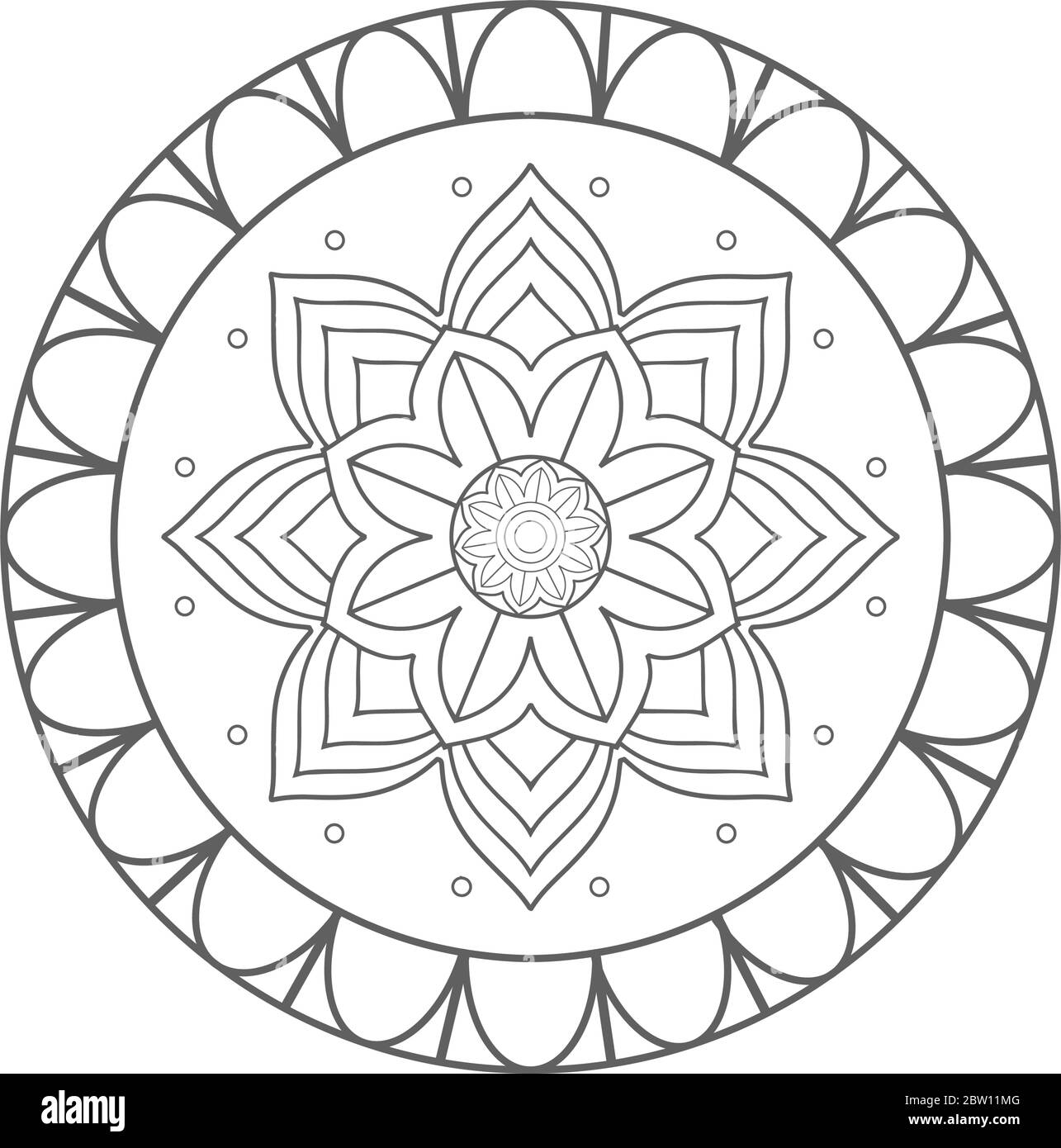 Mandala. Floral pattern Stock Vector Image & Art - Alamy