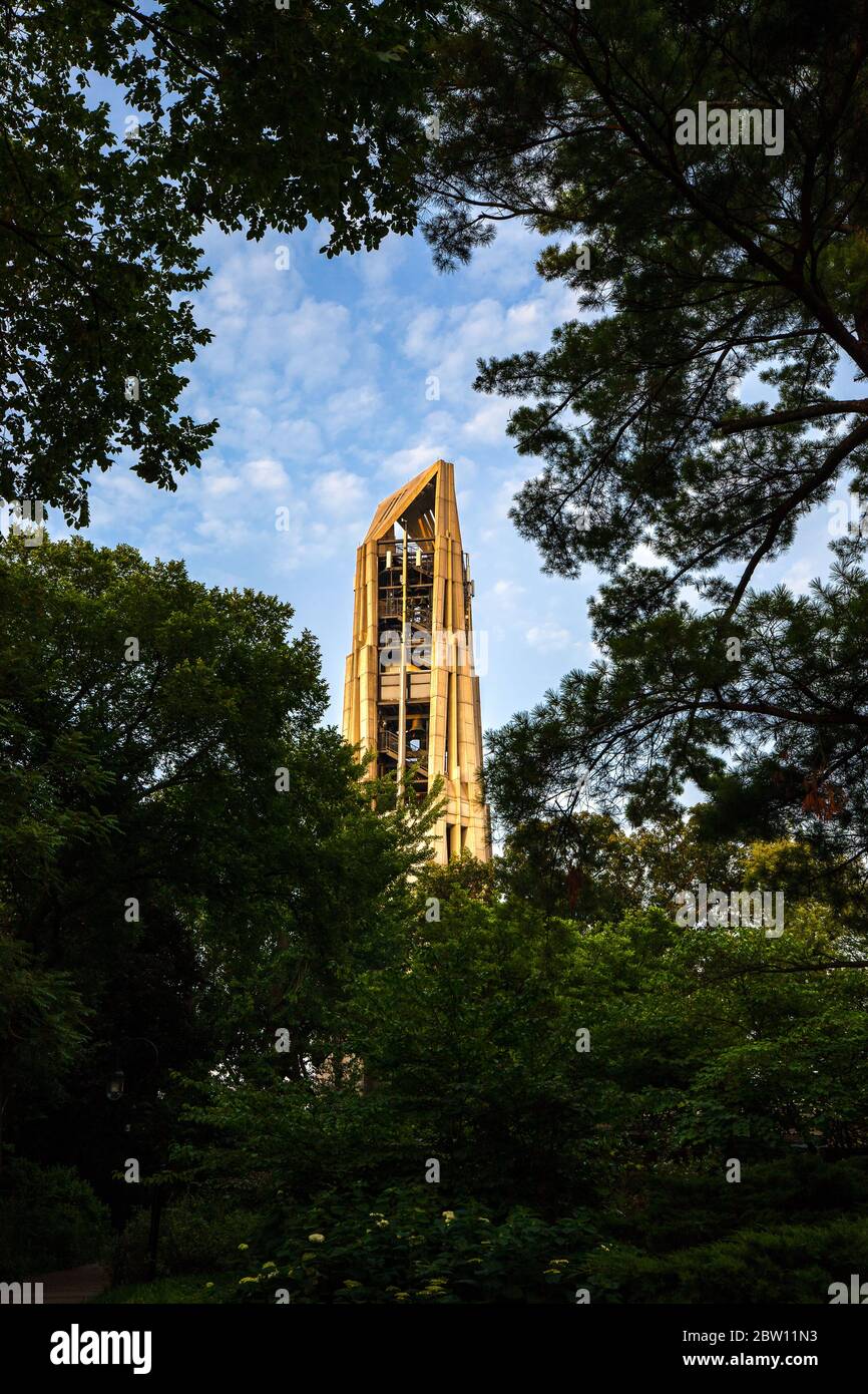 The Millennium Carillon and Moser Tower were built in 1999 to ...