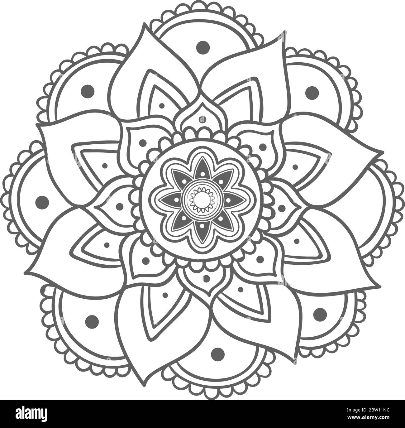 Mandala. Floral pattern Stock Vector Image & Art - Alamy