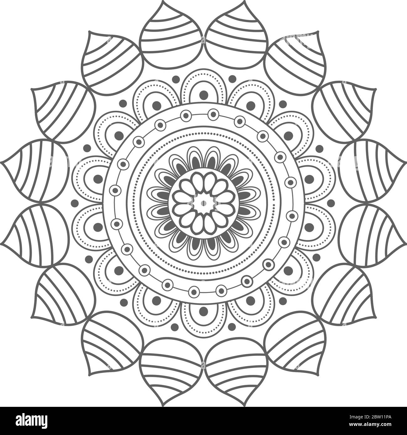 Mandala. Floral pattern Stock Vector Image & Art - Alamy