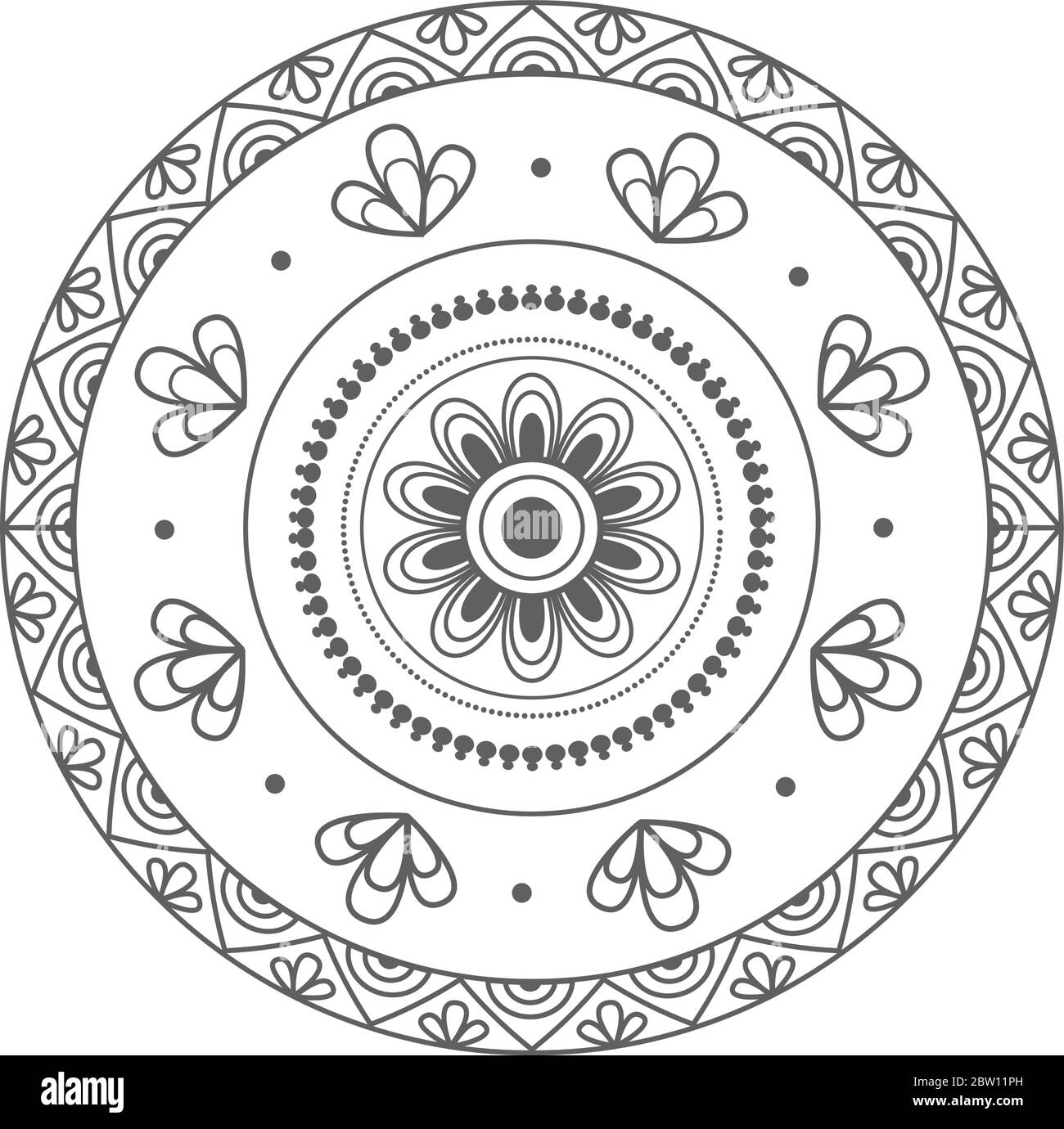 Mandala. Floral pattern Stock Vector Image & Art - Alamy