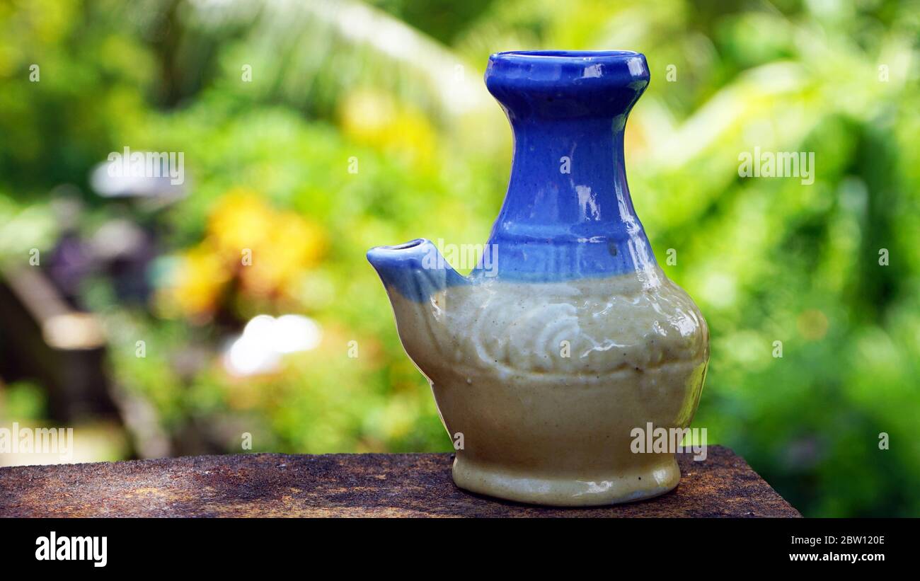 Bottle-shaped ceramic craft Stock Photo - Alamy